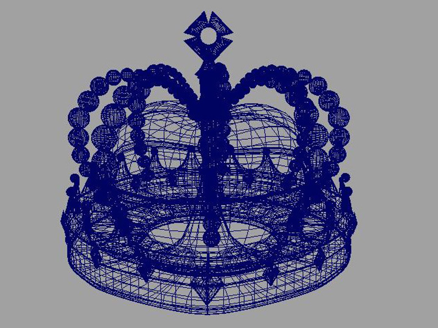 Gold Crown 3d Obj