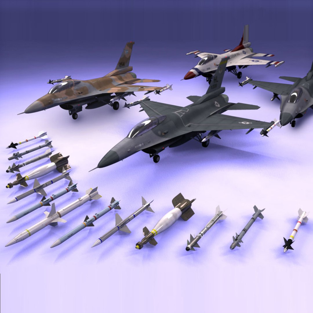 3ds Max F-16 Fighting Falcon Jet Fighter