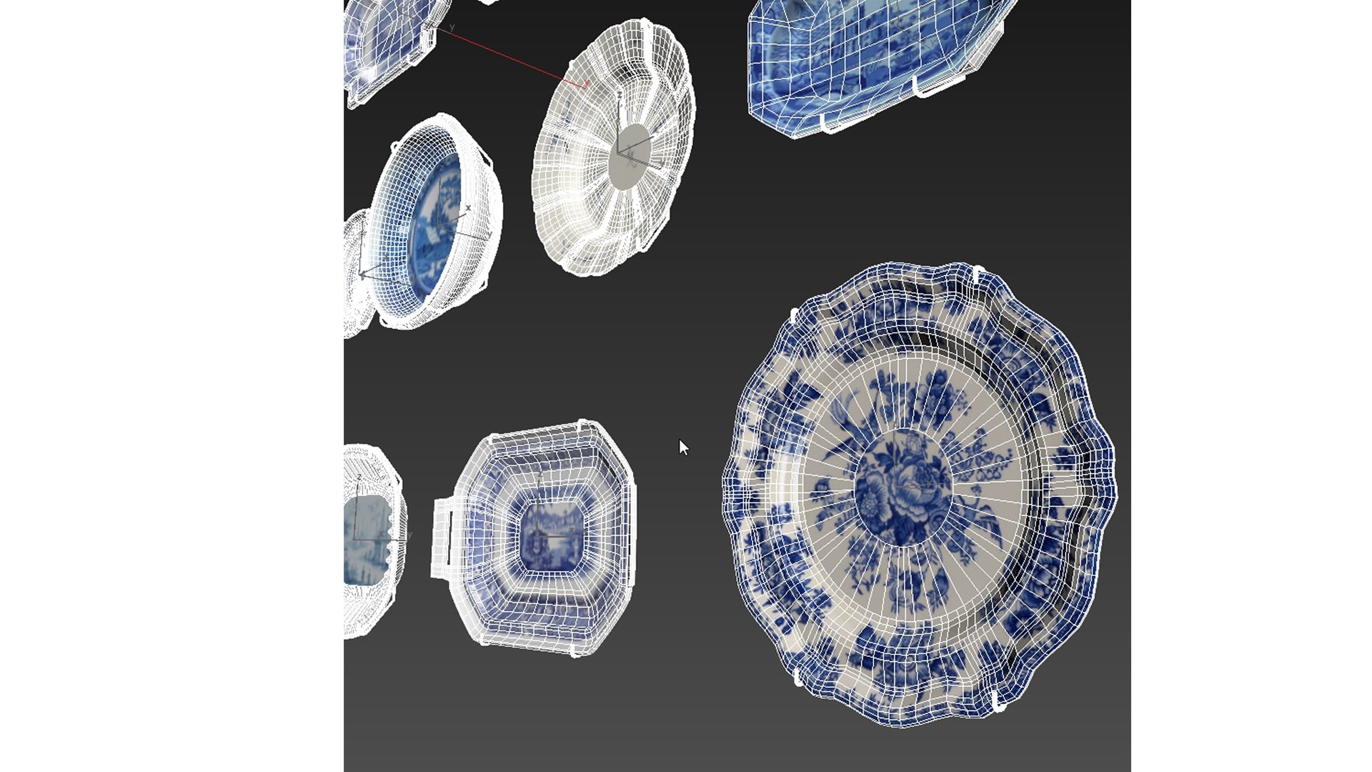Old Vintage Classic Ceramic Plates On The Wall 3D Model - TurboSquid ...