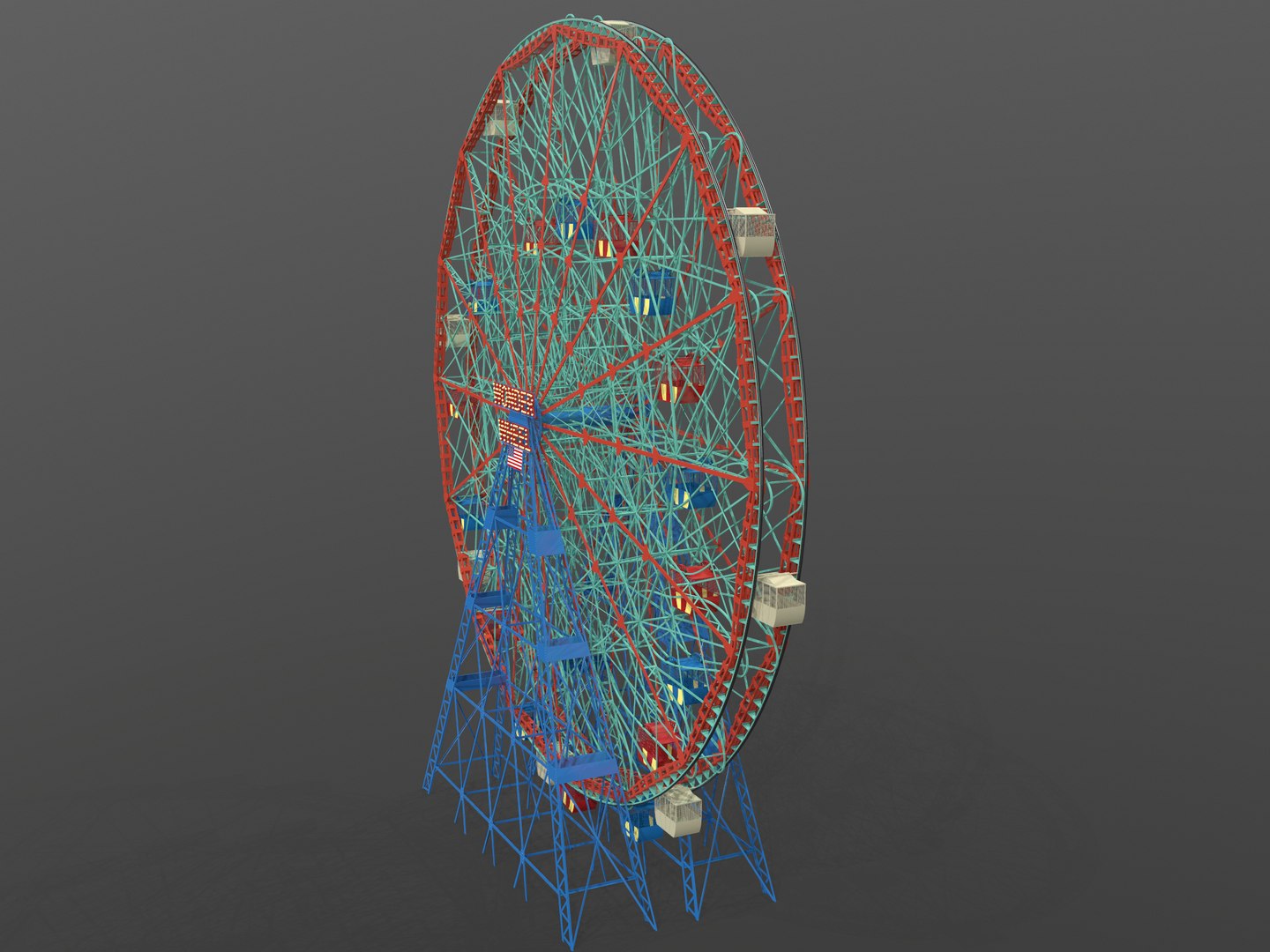 Carousel Wheel Wonder 3D Model - TurboSquid 1626674