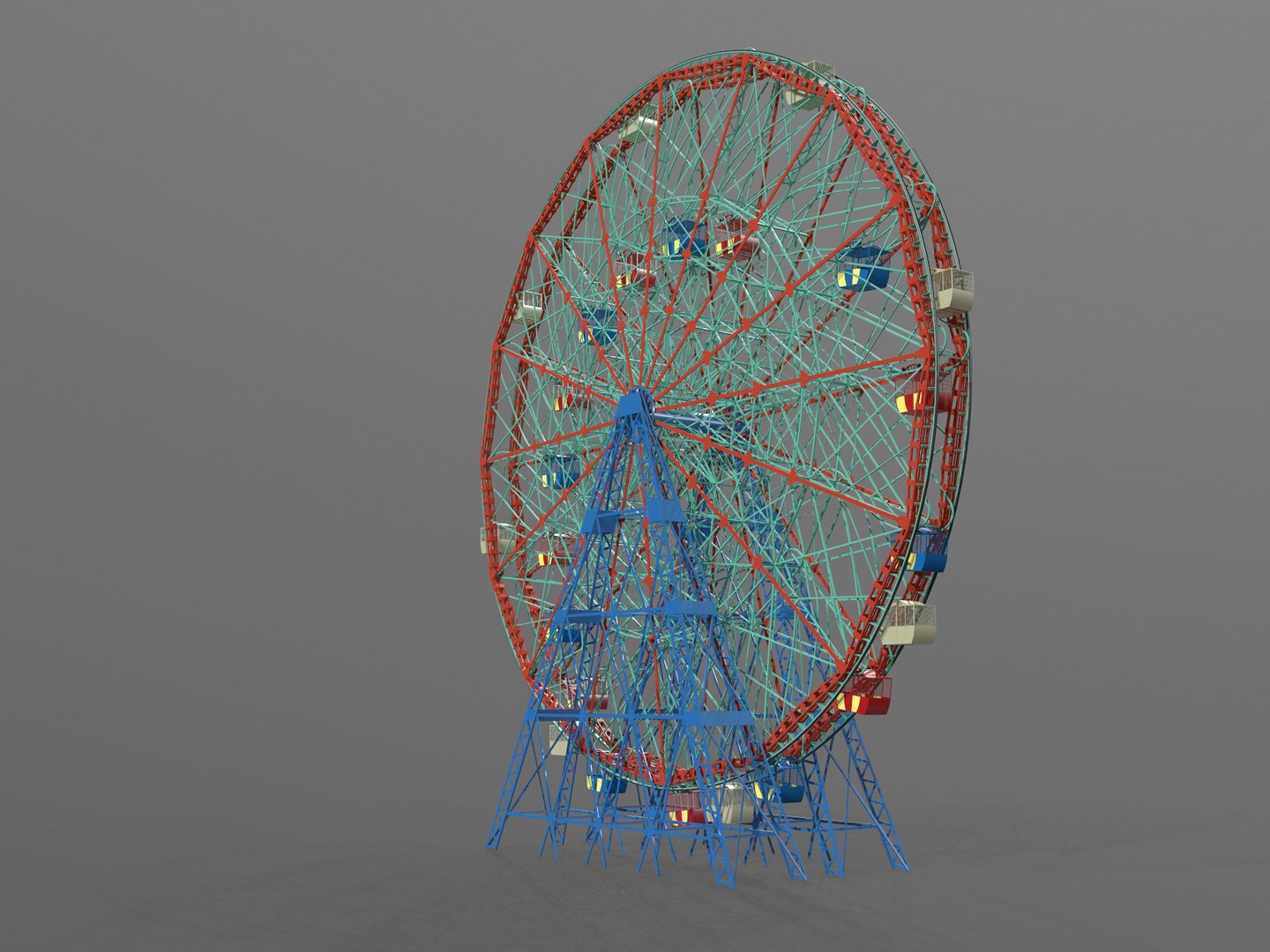 Carousel Wheel Wonder 3D Model - TurboSquid 1626674
