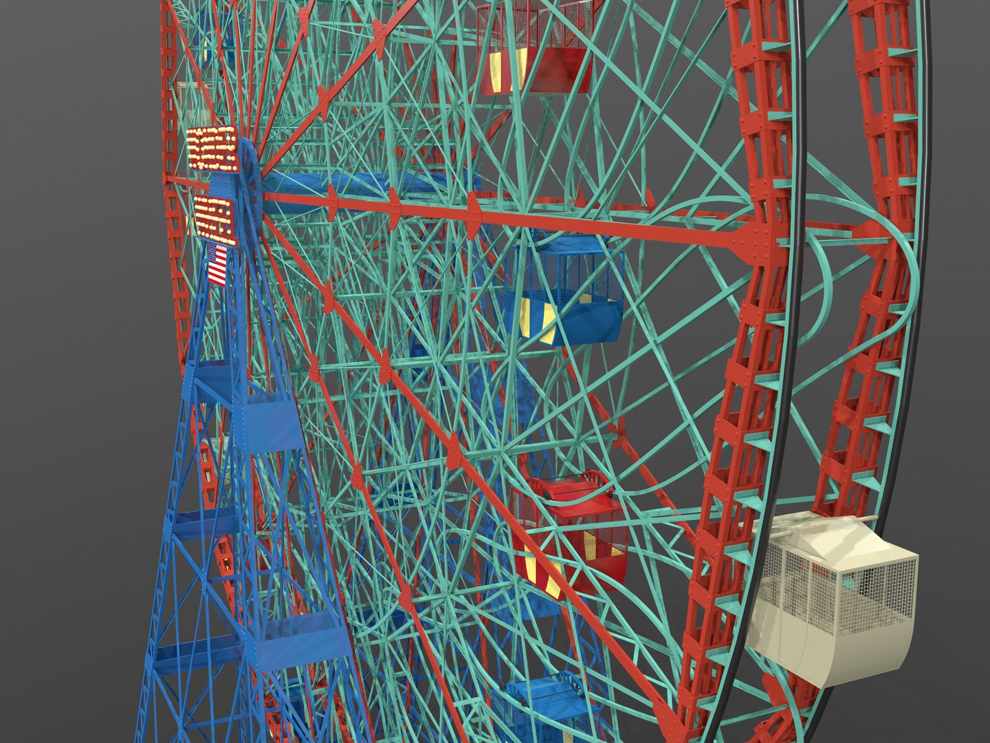 Carousel Wheel Wonder 3D Model - TurboSquid 1626674