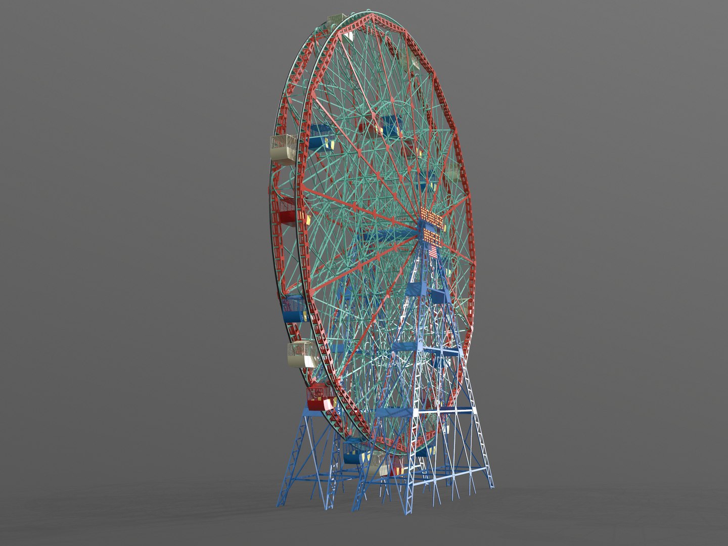 Carousel Wheel Wonder 3D Model - TurboSquid 1626674