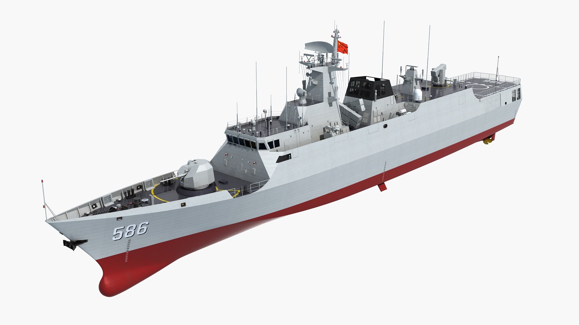 3D Chinese Navy Corvette Model - TurboSquid 1675433
