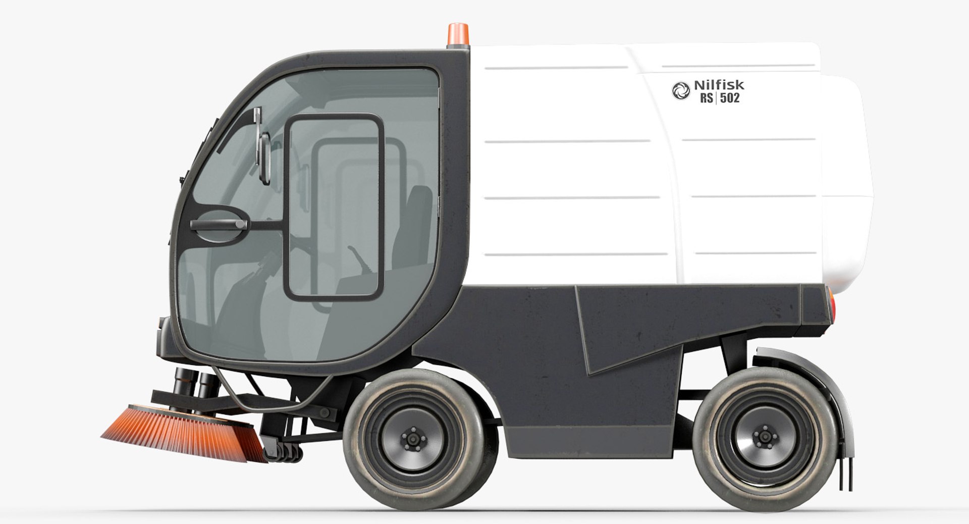 Compact Road Sweeper Rs502 3D Model - TurboSquid 1281355