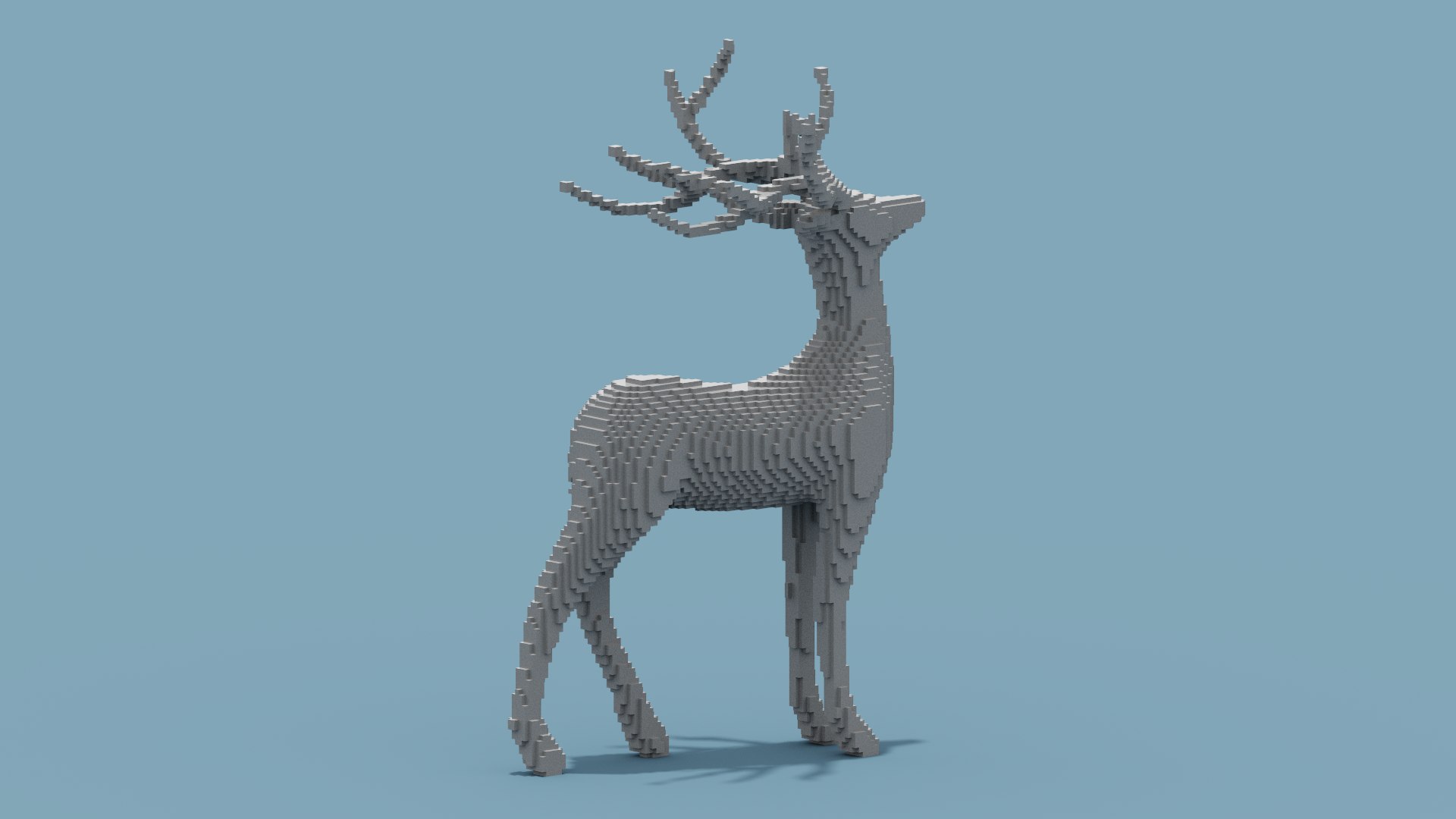 Voxel Deer 3D Model - TurboSquid 2060020