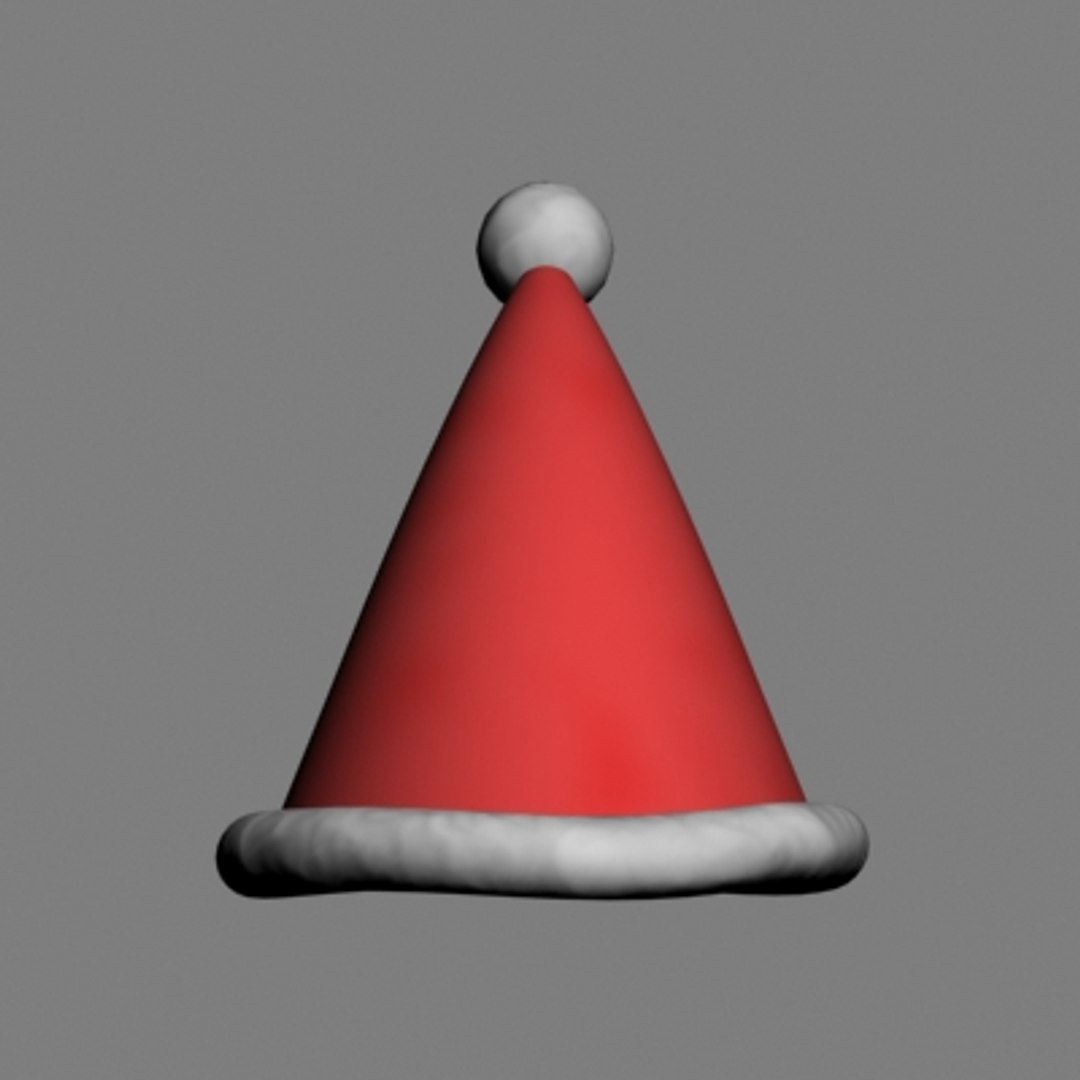 santa hat 3d model