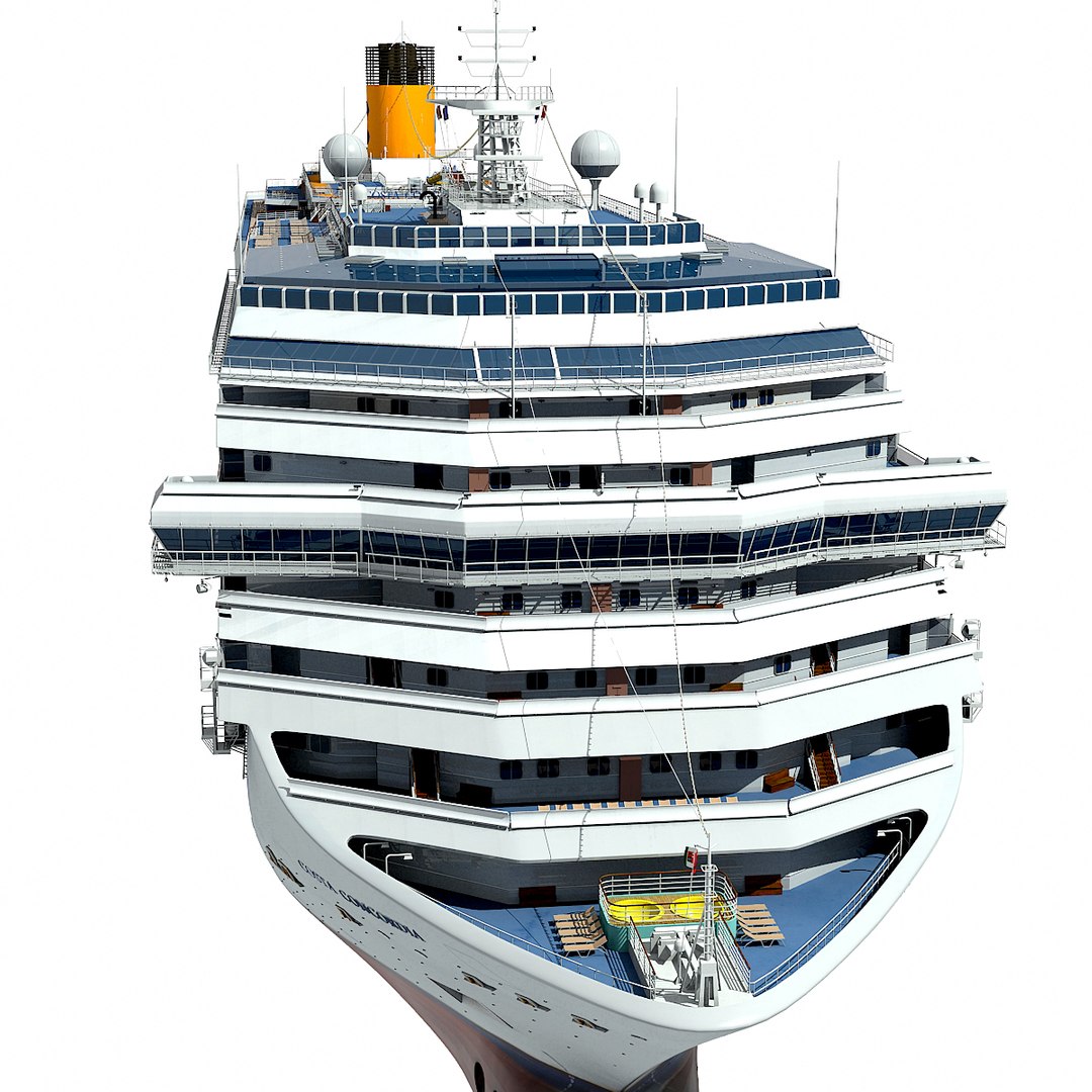 costa concordia cruise ship c4d