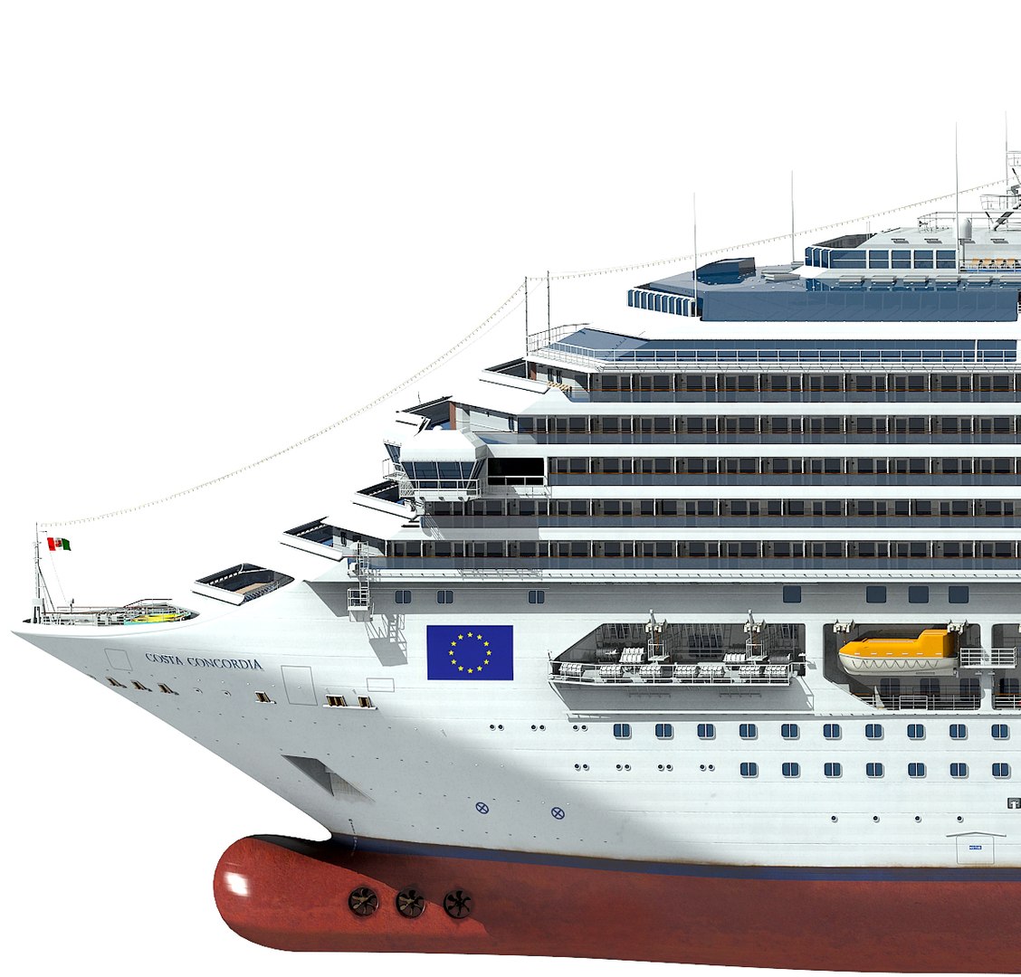 costa concordia cruise ship c4d