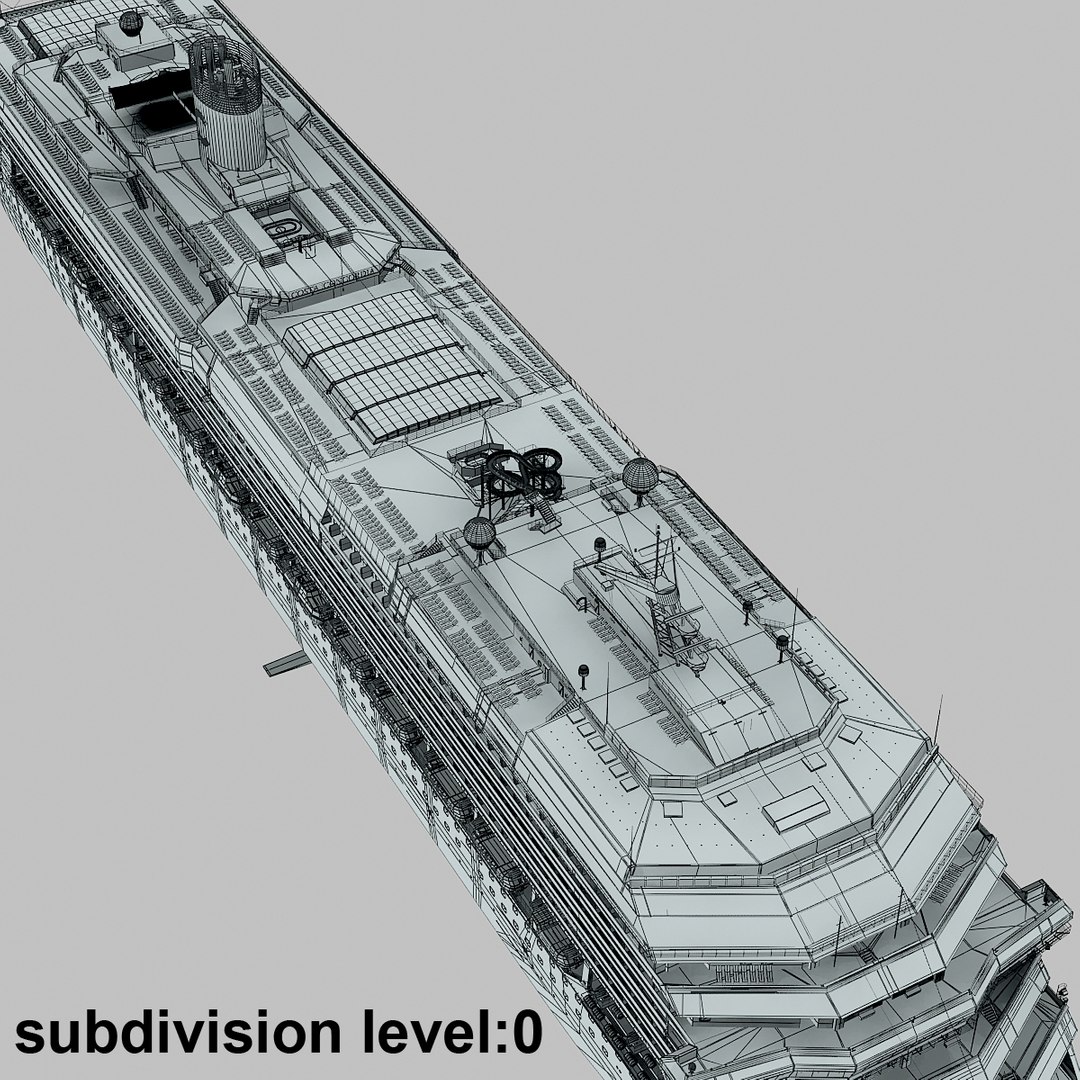 costa concordia cruise ship c4d