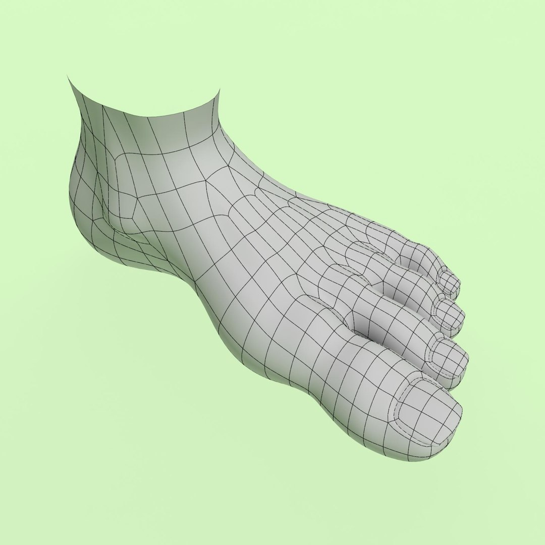 creature foot 3d max