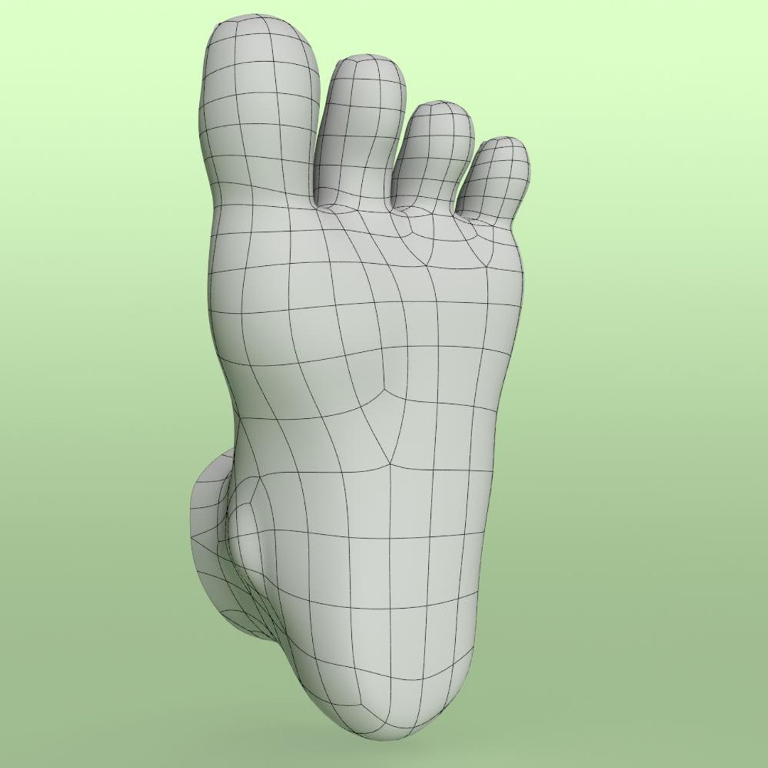 creature foot 3d max