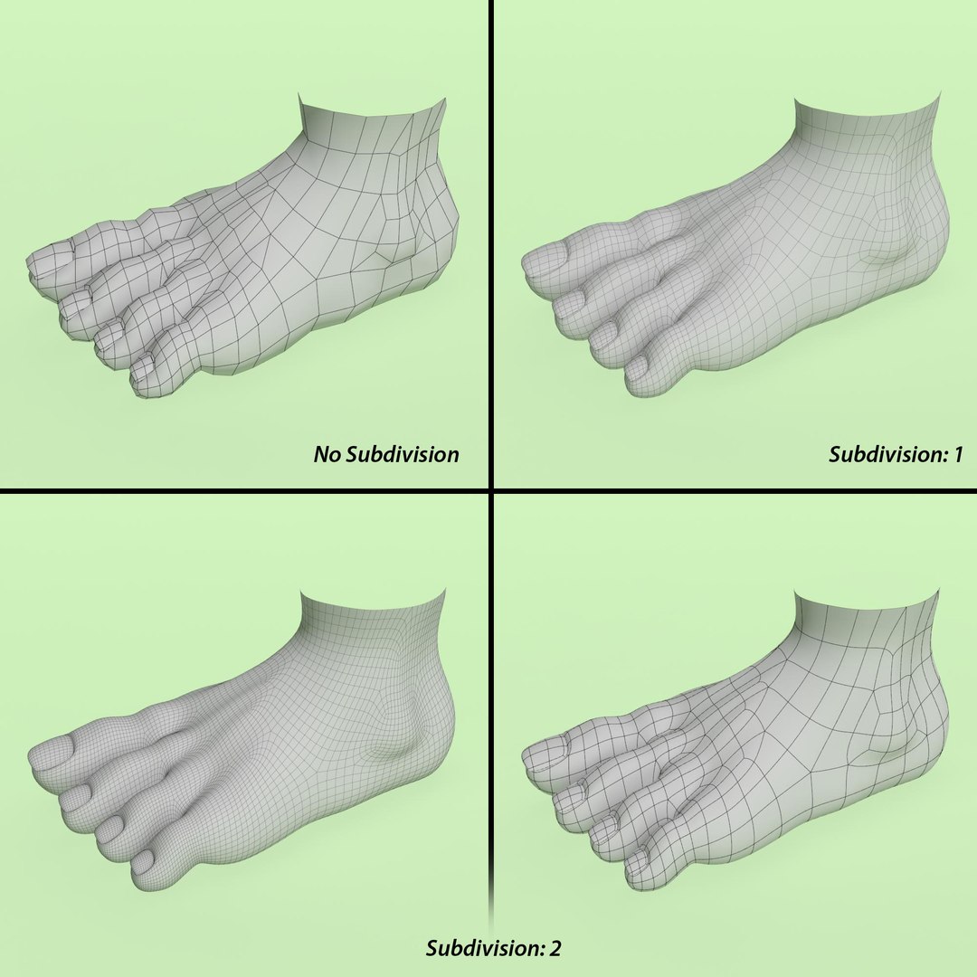 creature foot 3d max