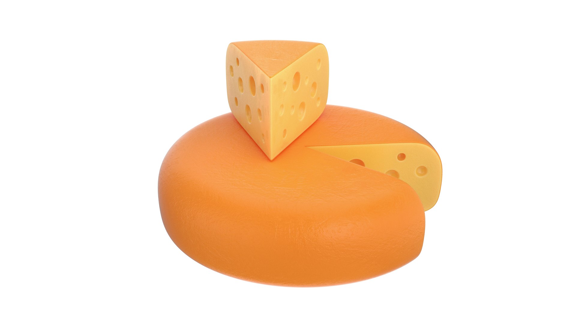 3D model cheese piece wheel - TurboSquid 1654026