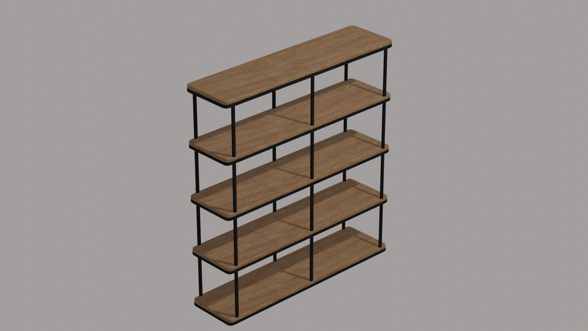 3D Loft Bookcase - TurboSquid 2380325