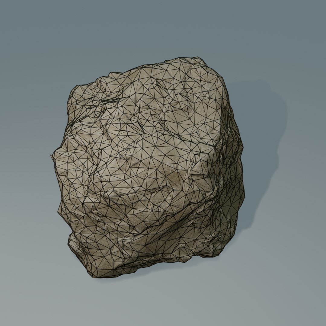 Set 10 Rock Stone 3D Model - TurboSquid 1439240