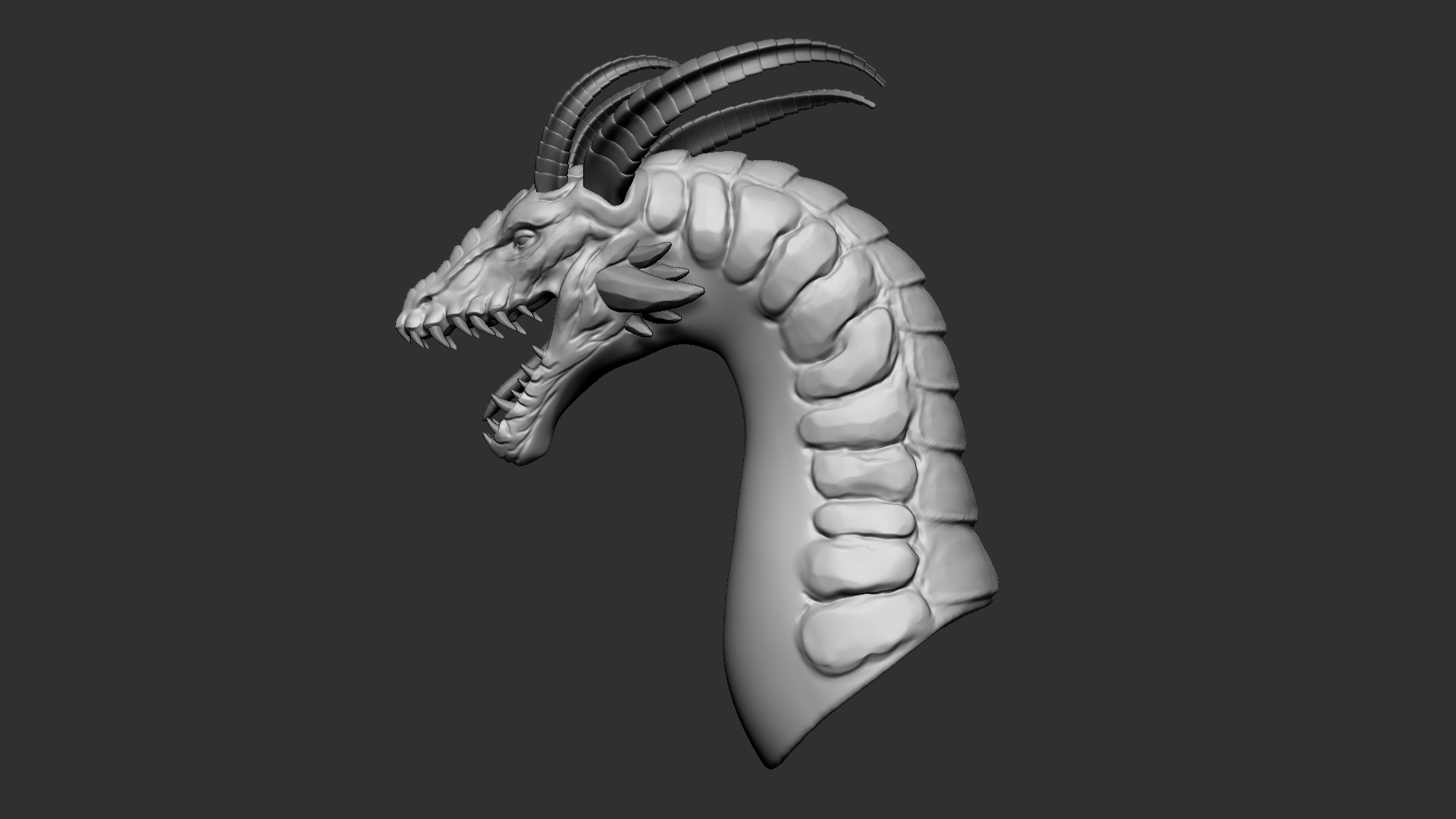 3D Dragon Head Concept 2 - TurboSquid 1705168