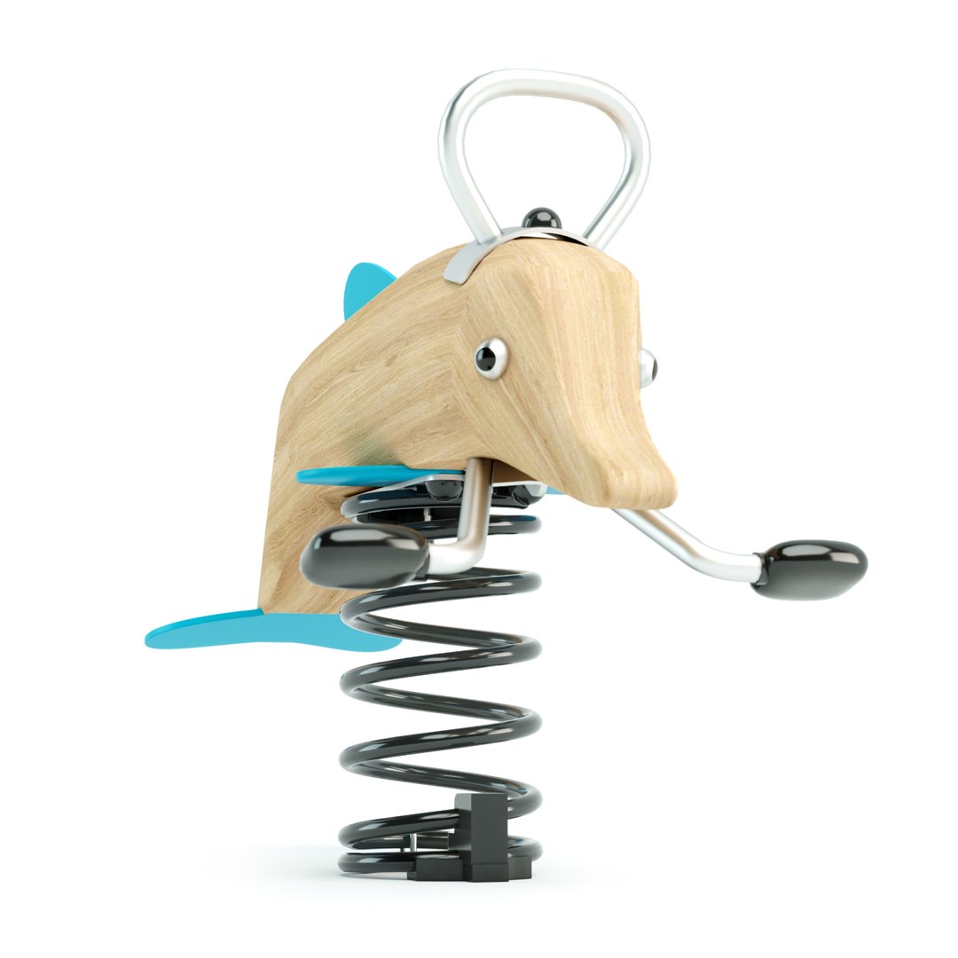 Dolphin Spring Rocker 3D Model - TurboSquid 1532812