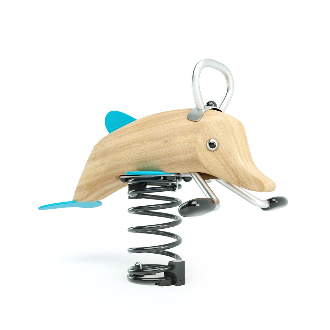 Dolphin Spring Rocker 3D Model - TurboSquid 1532812