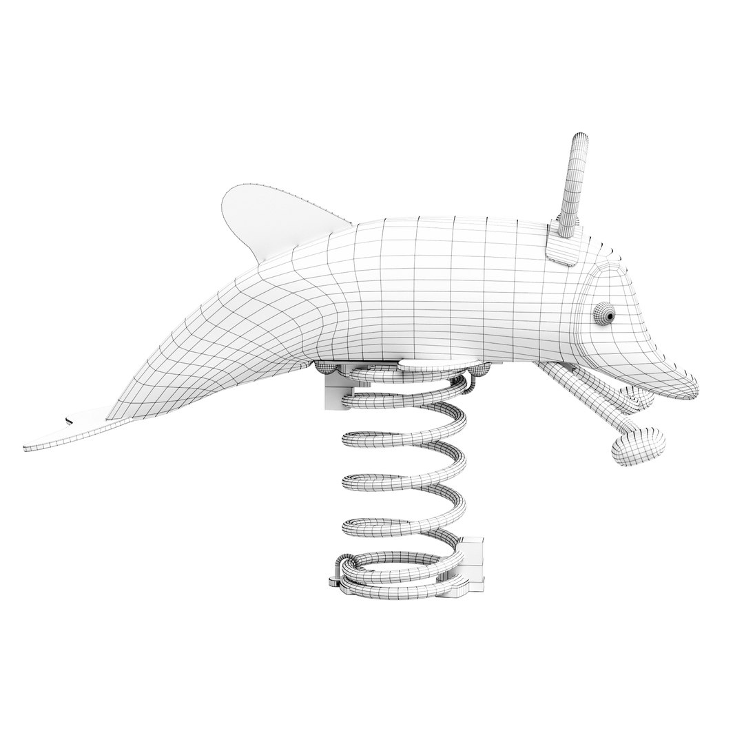 Dolphin Spring Rocker 3D Model - TurboSquid 1532812
