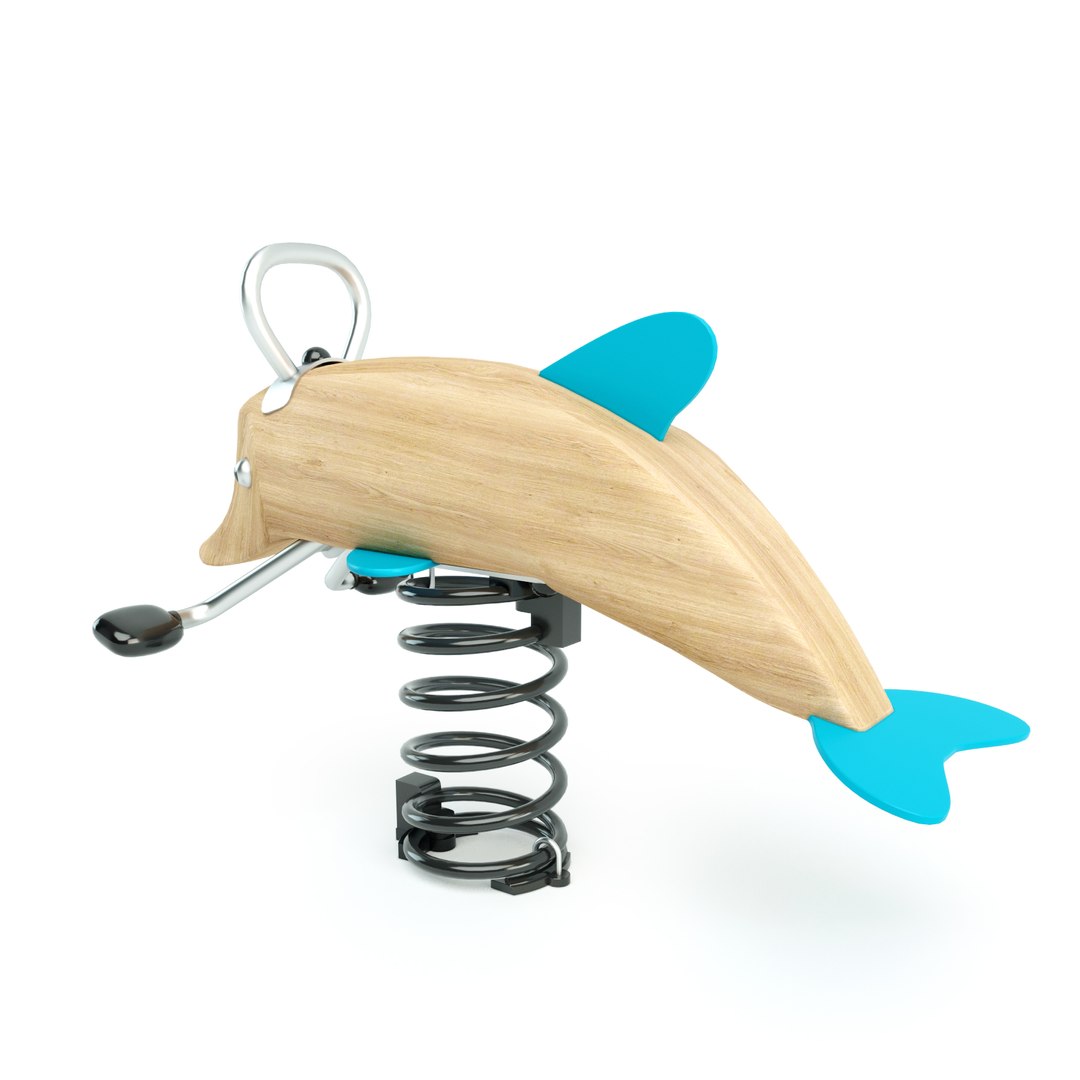 Dolphin Spring Rocker 3D Model - TurboSquid 1532812