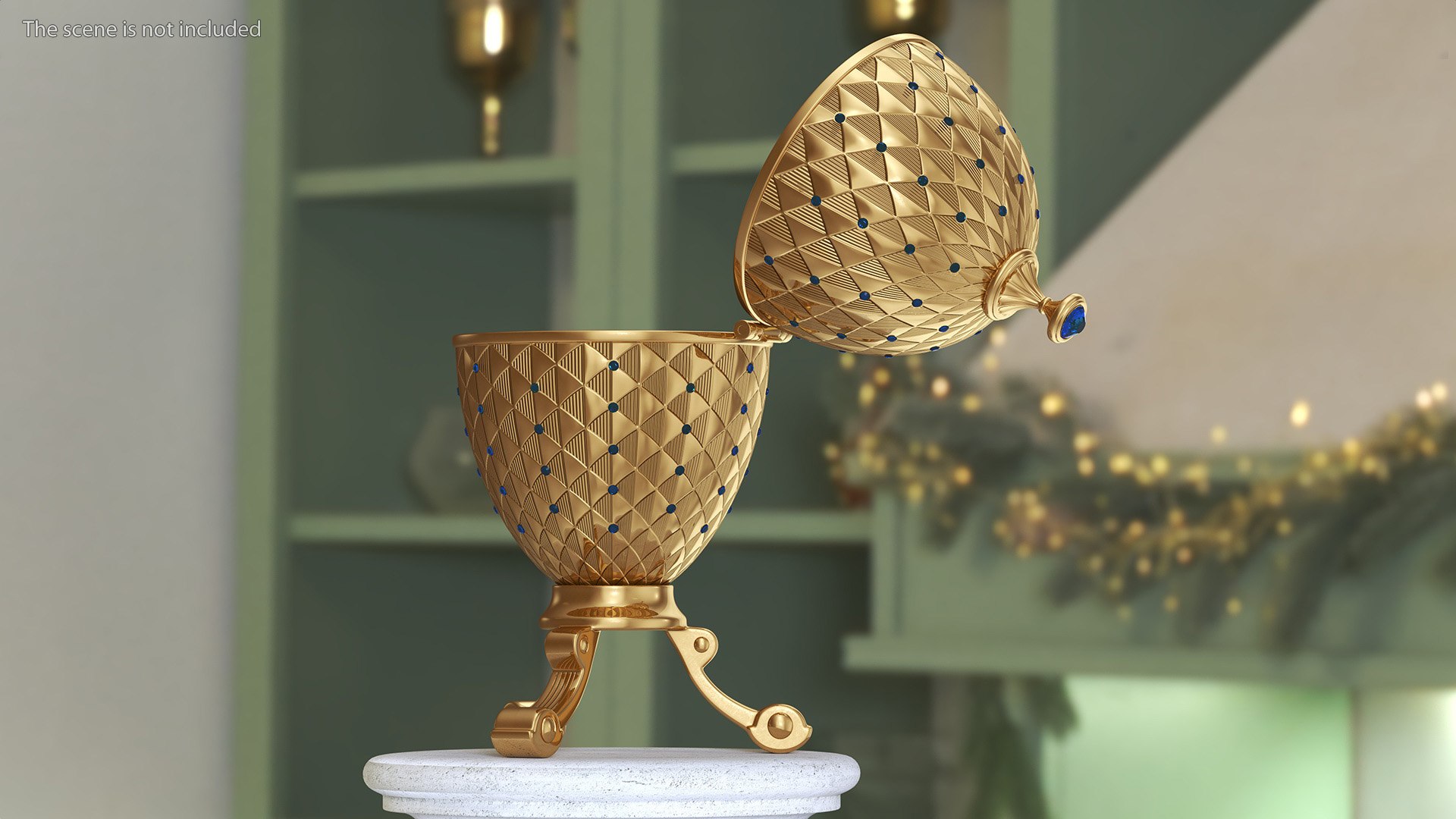 3D Faberge Golden Egg Open Model - TurboSquid 2073123