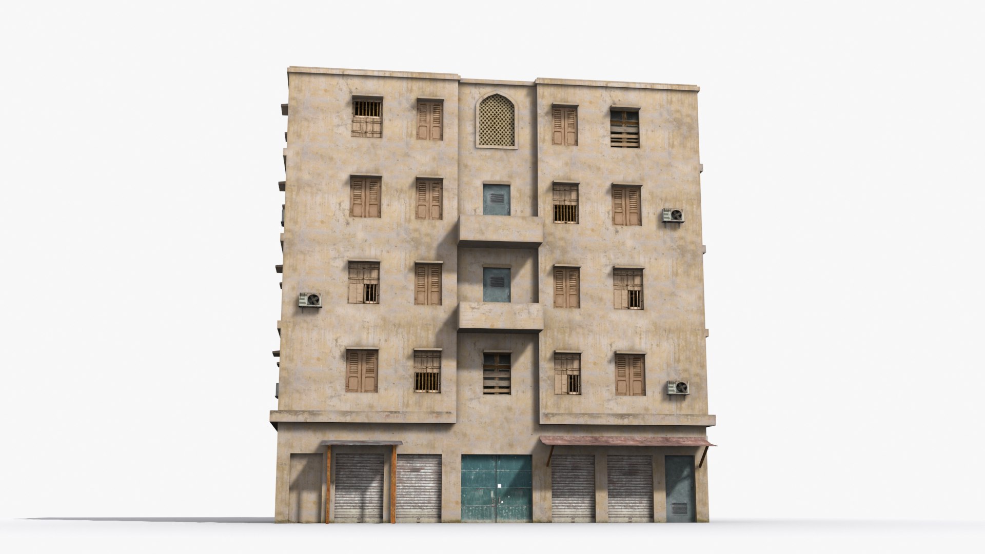 3D Arab Middle East Building X19 Model - TurboSquid 1902052