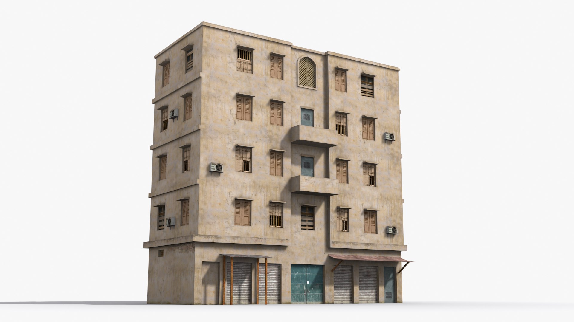 3D Arab Middle East Building X19 Model - TurboSquid 1902052
