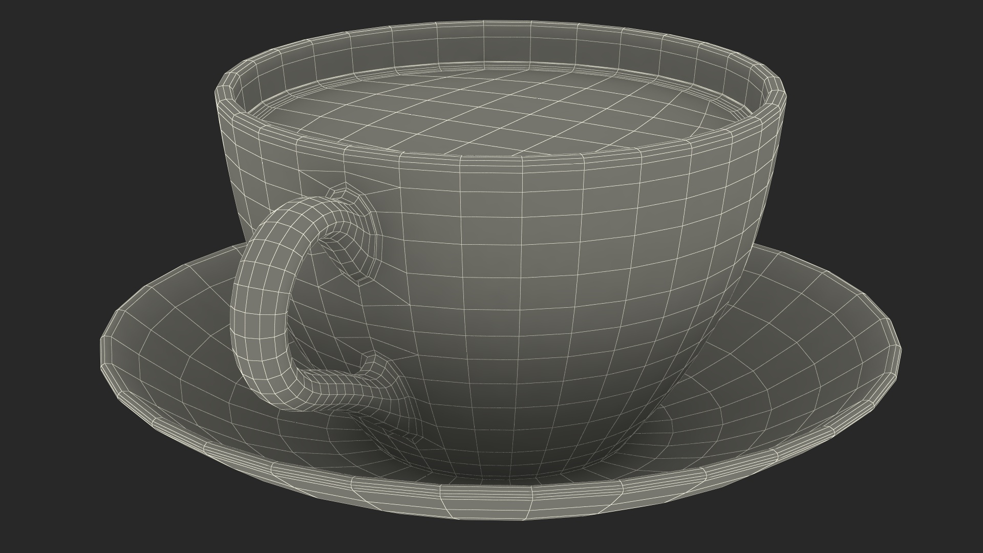 Small Cup With Plate Full Of Tea 3D Model - TurboSquid 2083577