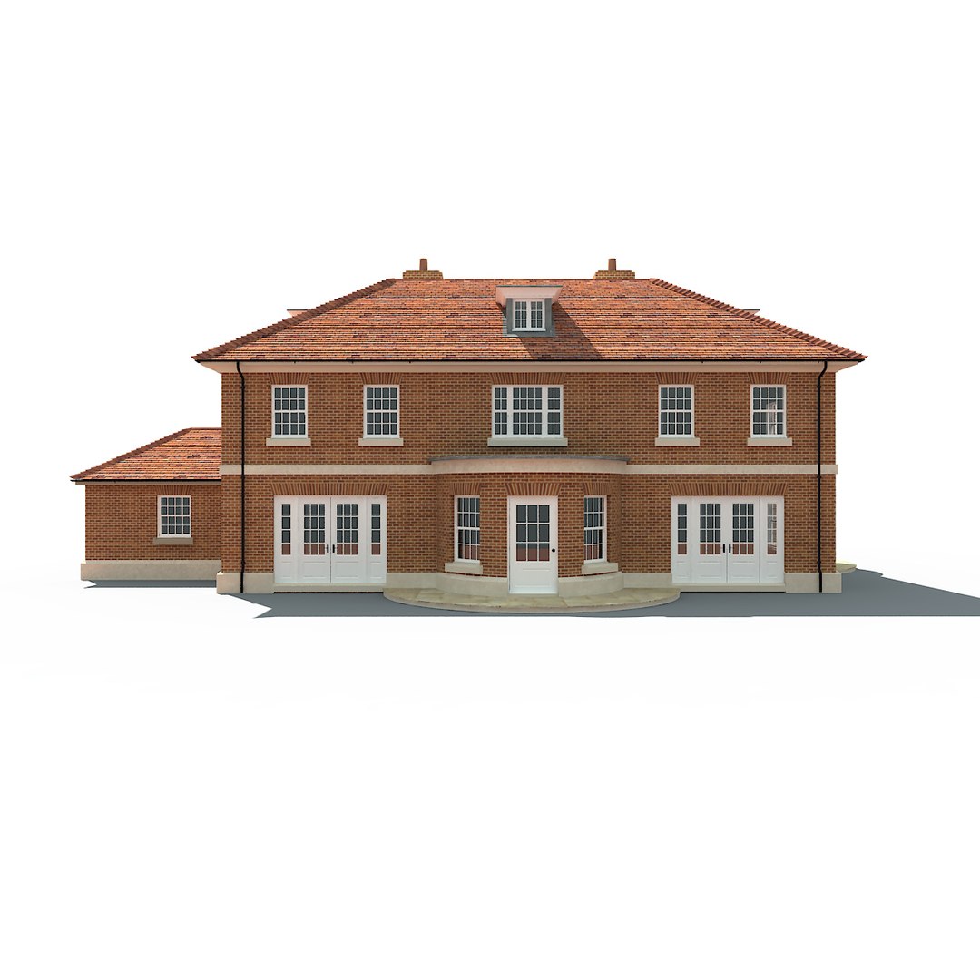 3d English Country House Model