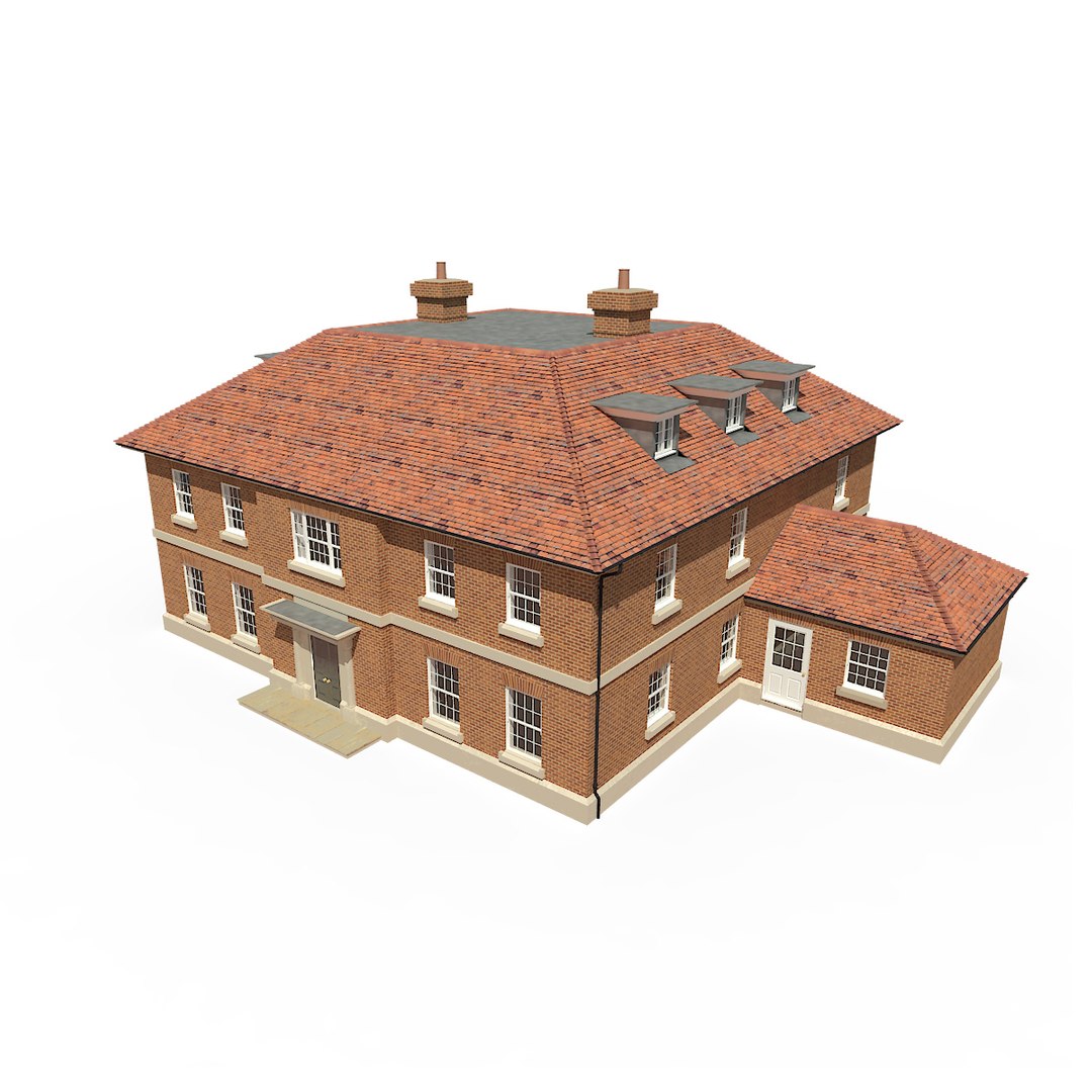 3d English Country House Model