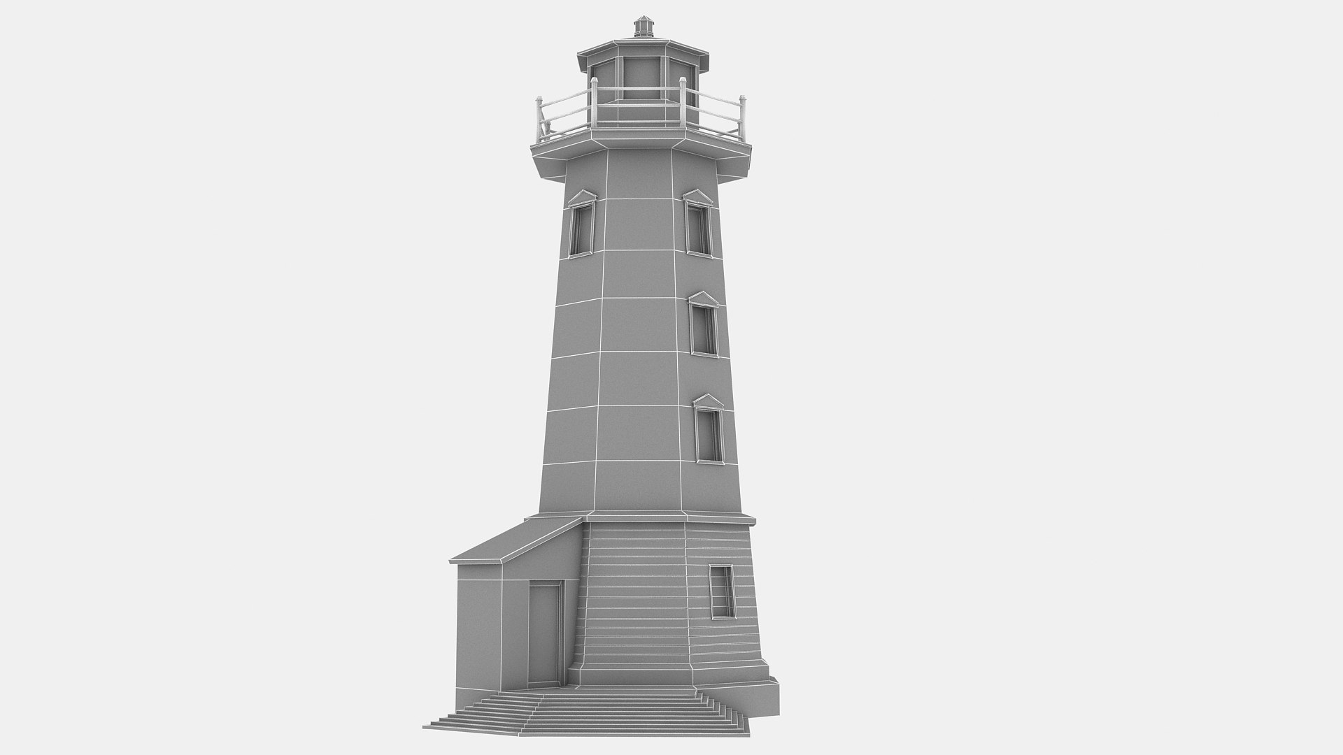 3D Light House Model - TurboSquid 2271295