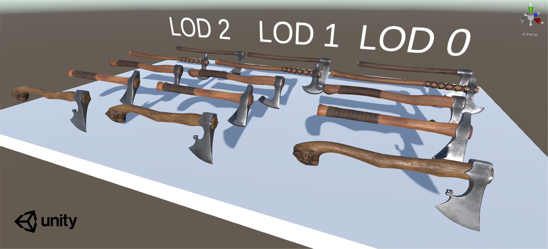 Ready Axes Pack Ue4 3D Model - TurboSquid 1337875