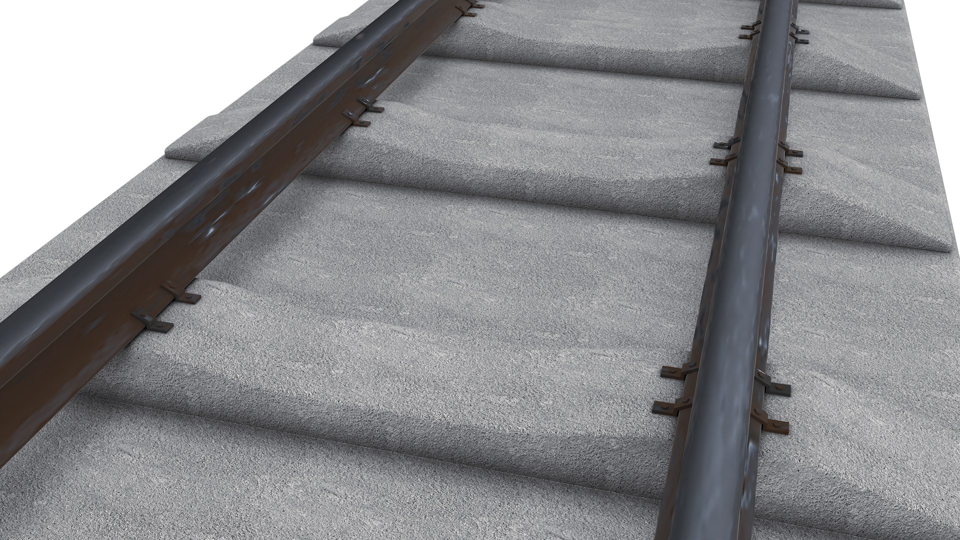 3D Model Railway Track Electrified - TurboSquid 2282846
