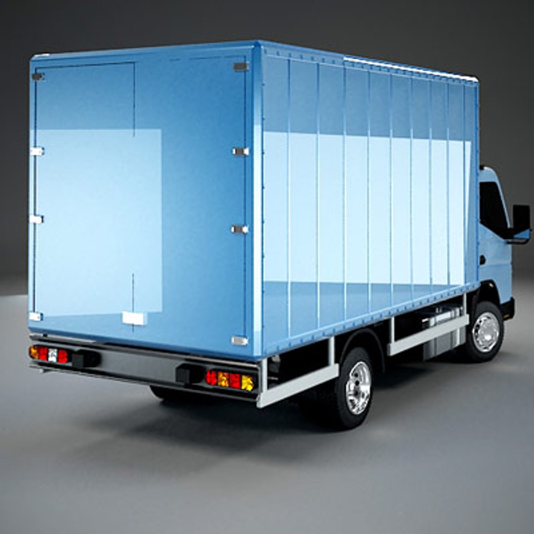Box Fuso Canter 3d Model