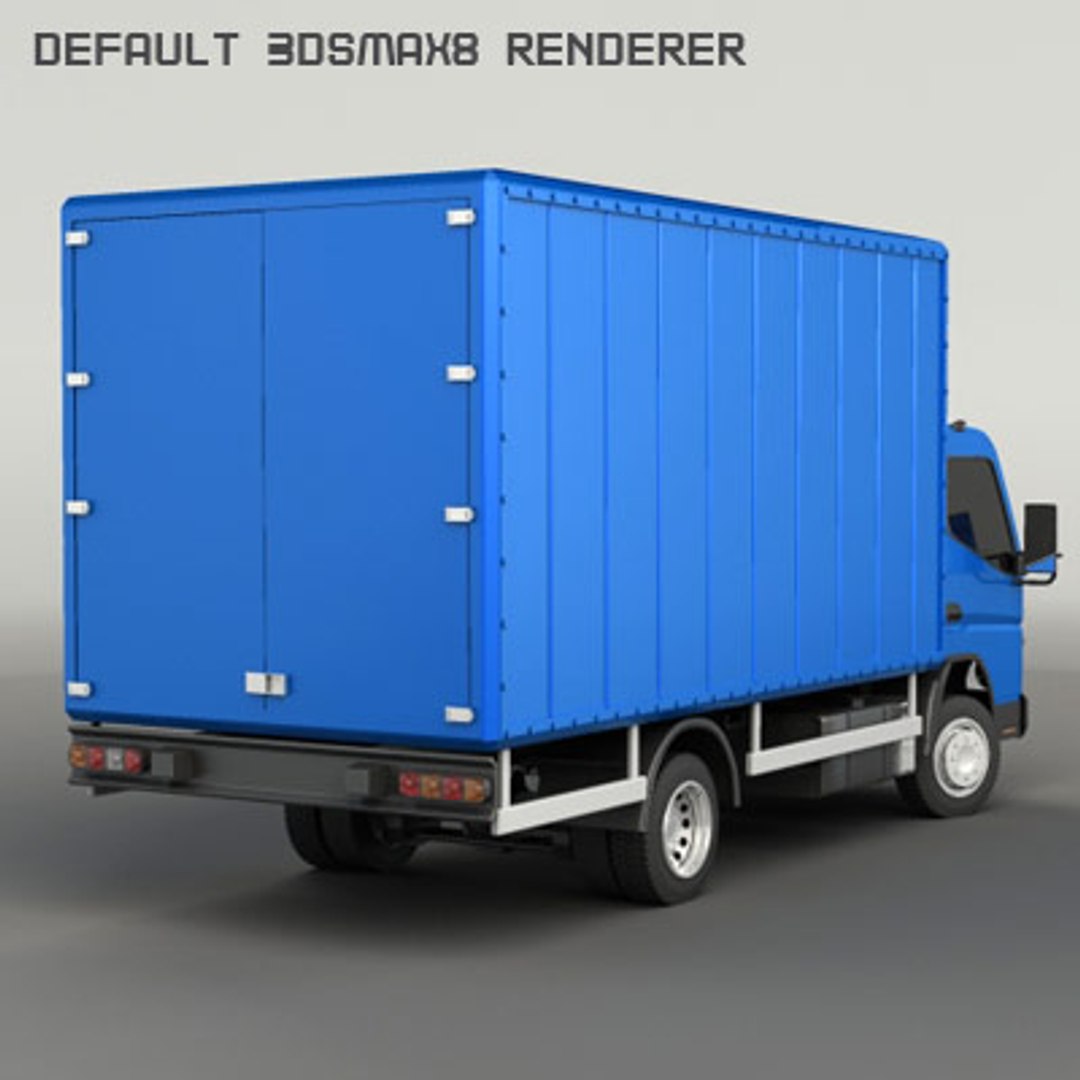 Box Fuso Canter 3d Model