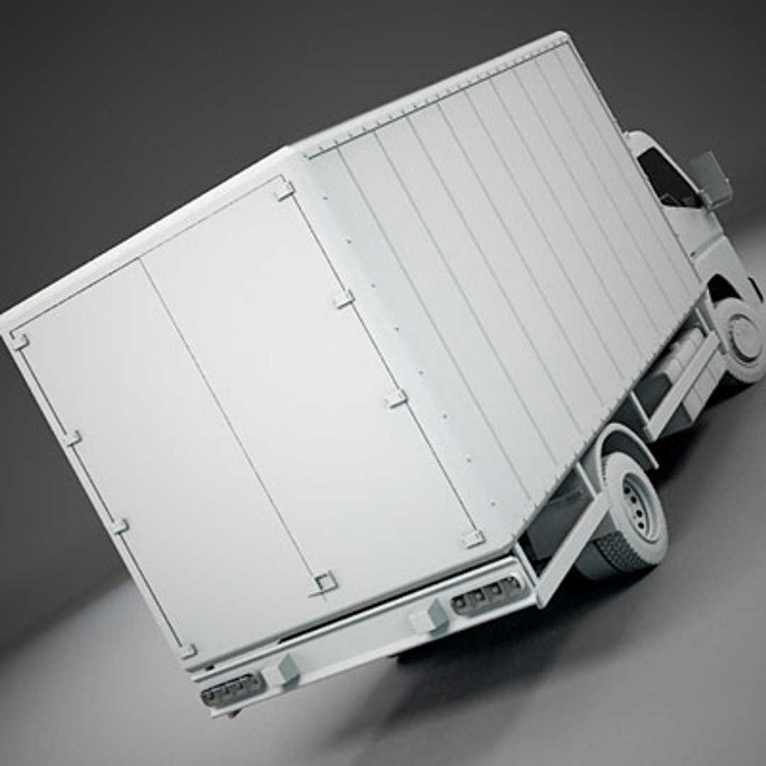 Box Fuso Canter 3d Model