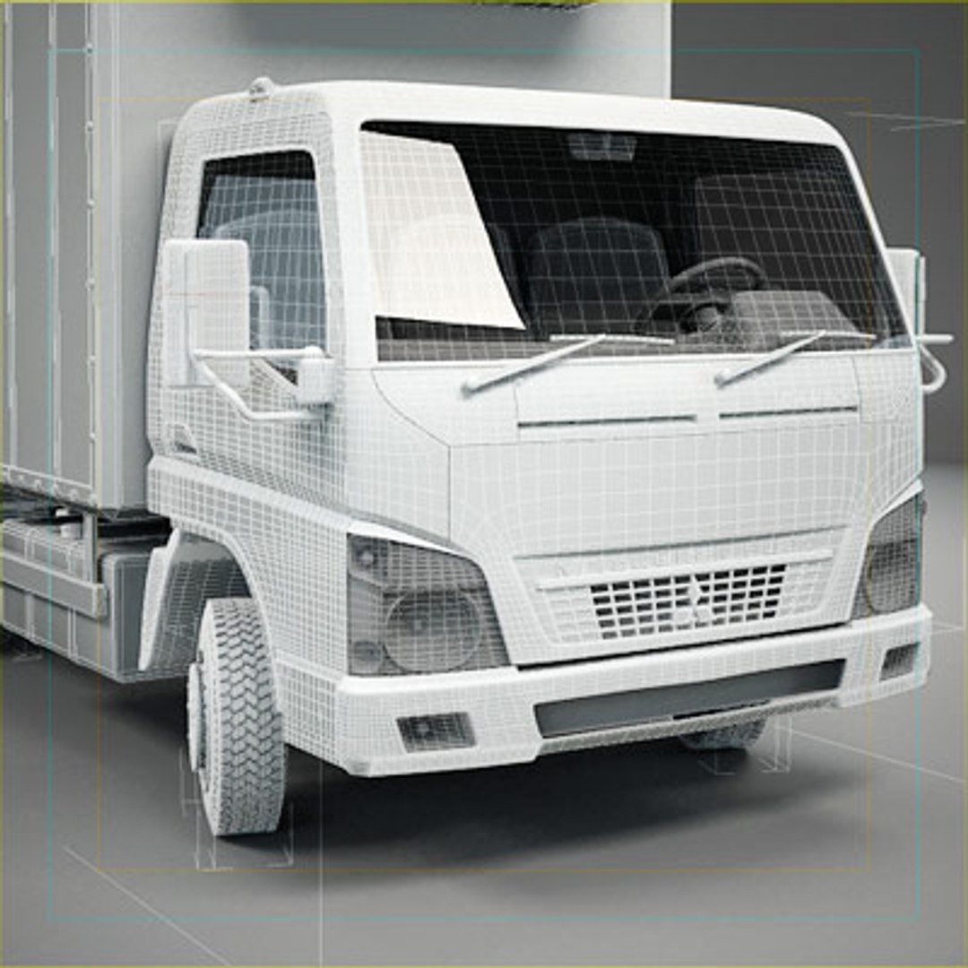 Box Fuso Canter 3d Model
