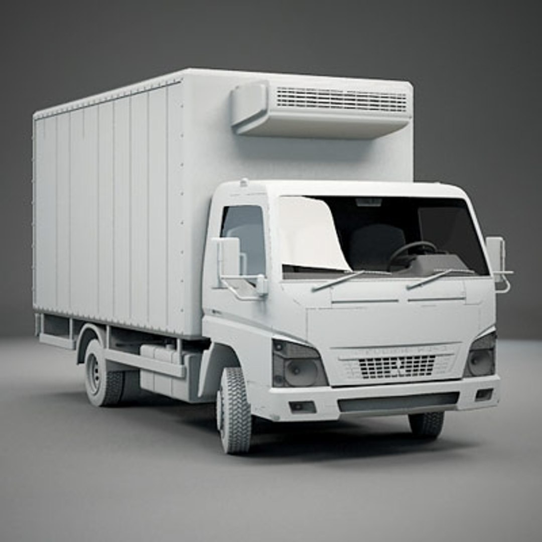 Box Fuso Canter 3d Model