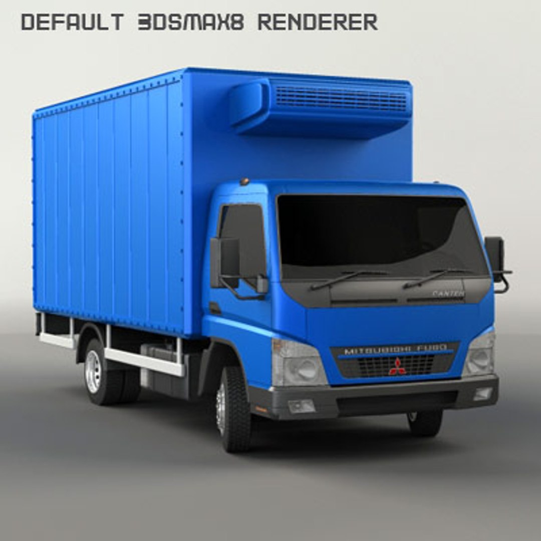Box Fuso Canter 3d Model