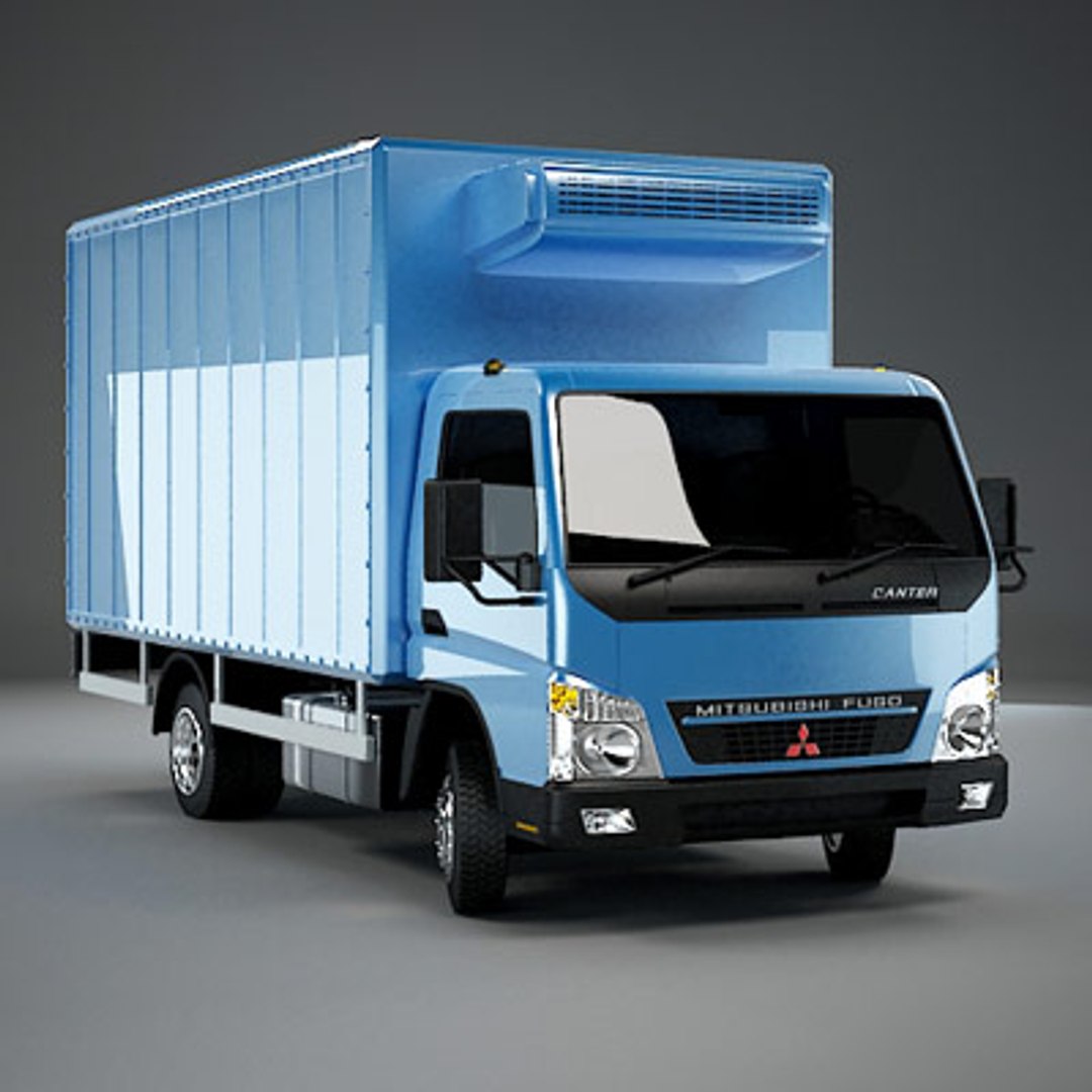 Box Fuso Canter 3d Model