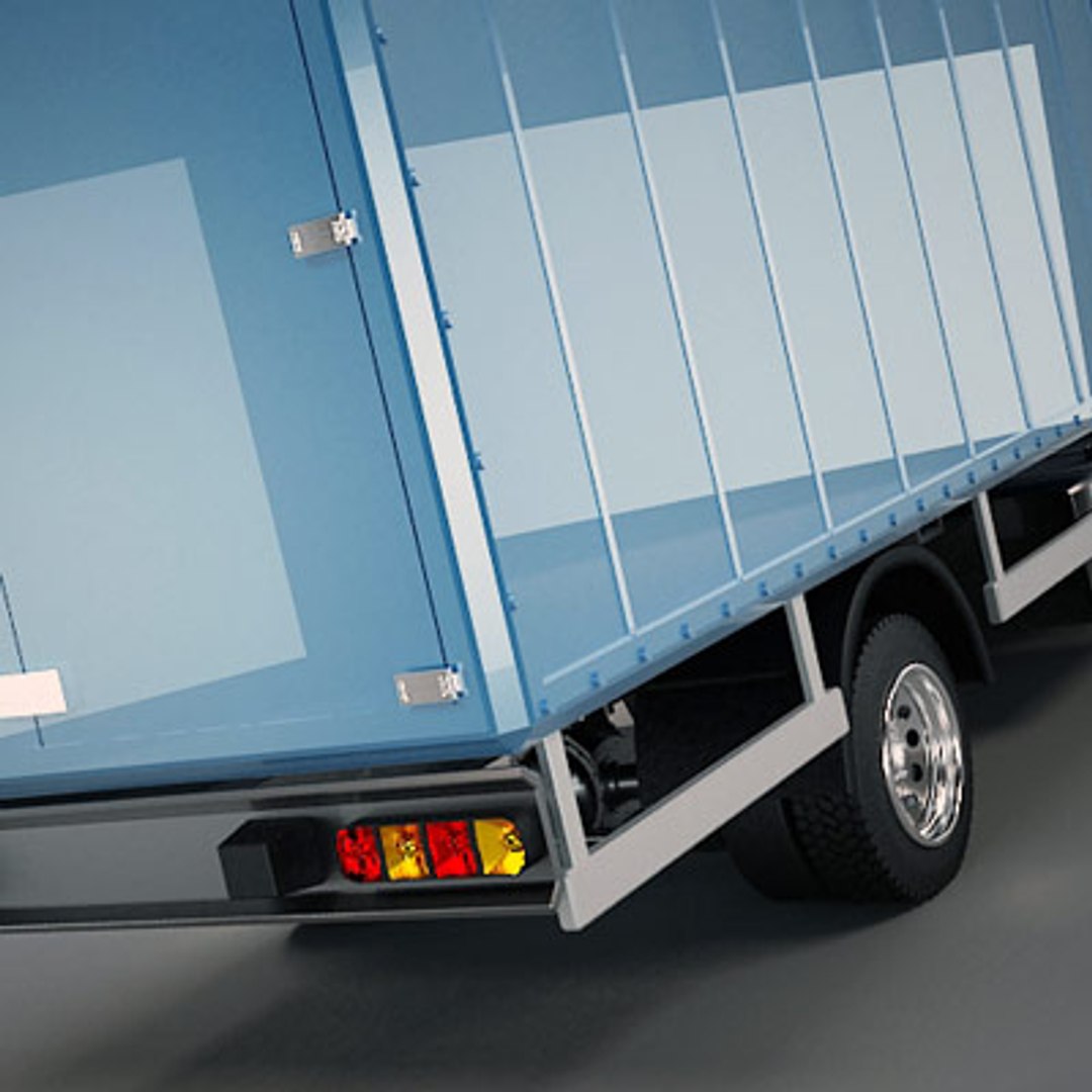 Box Fuso Canter 3d Model