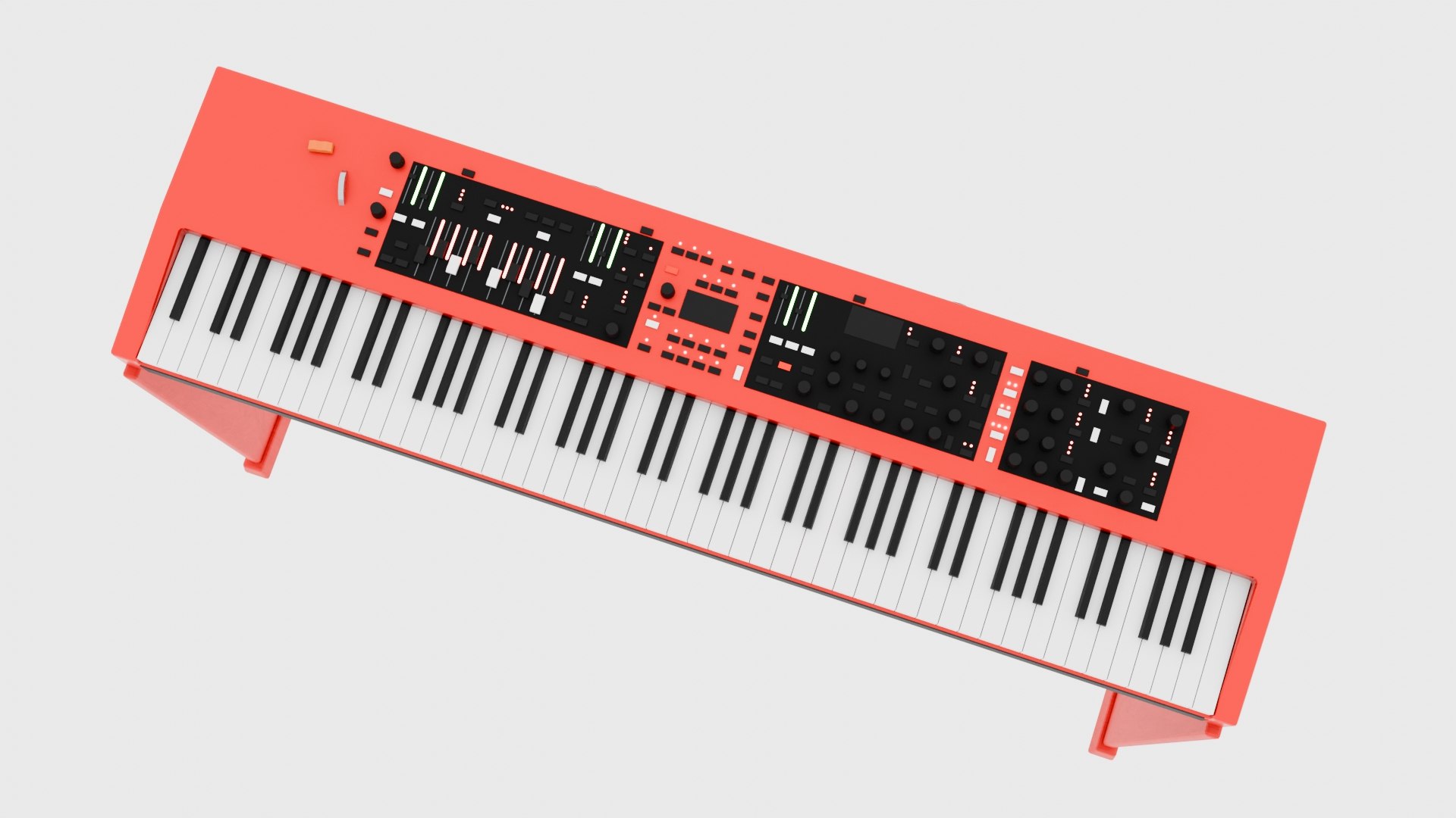 Electric Piano Keyboard Model - TurboSquid 2236886