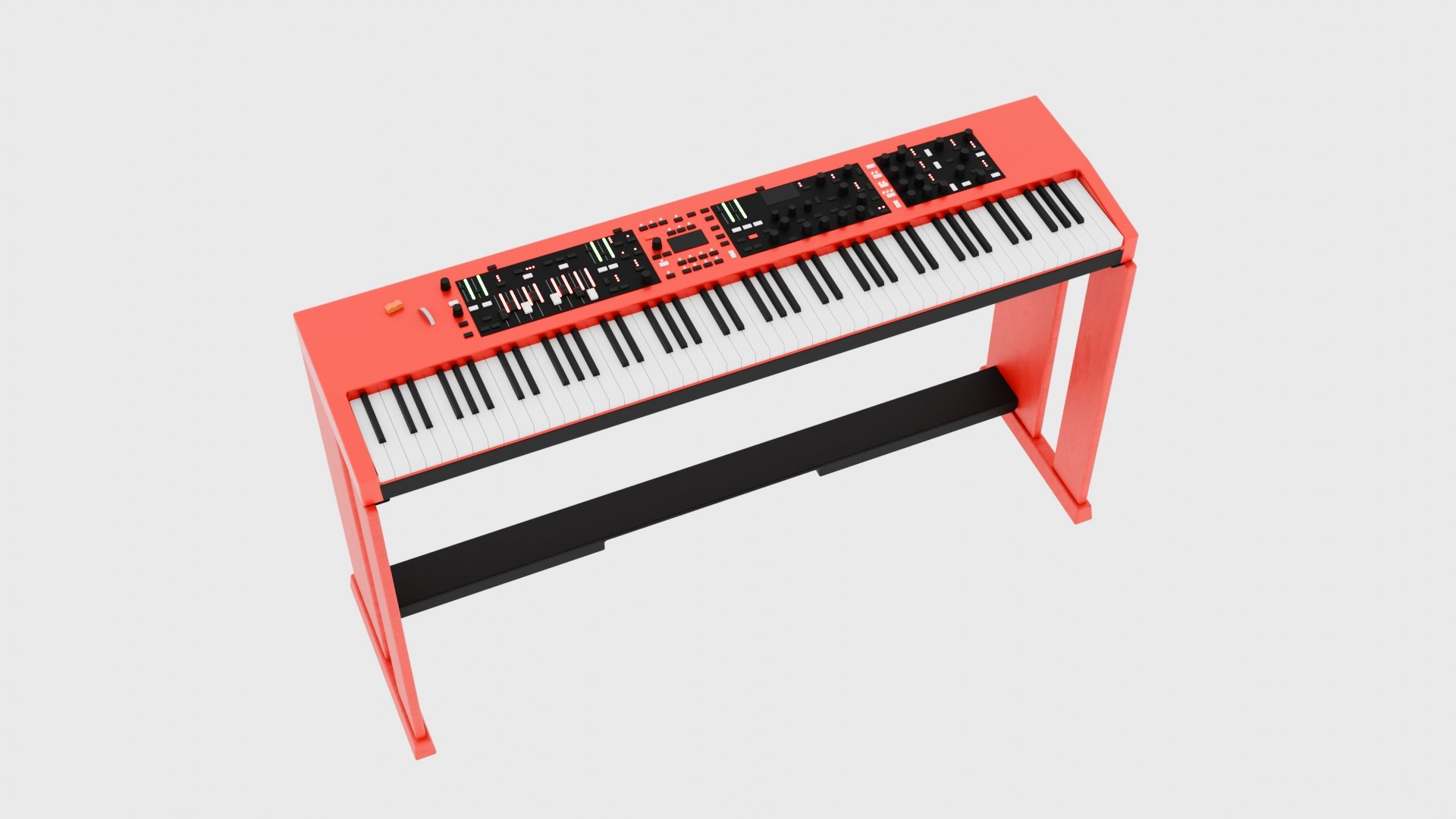Electric Piano Keyboard Model - TurboSquid 2236886