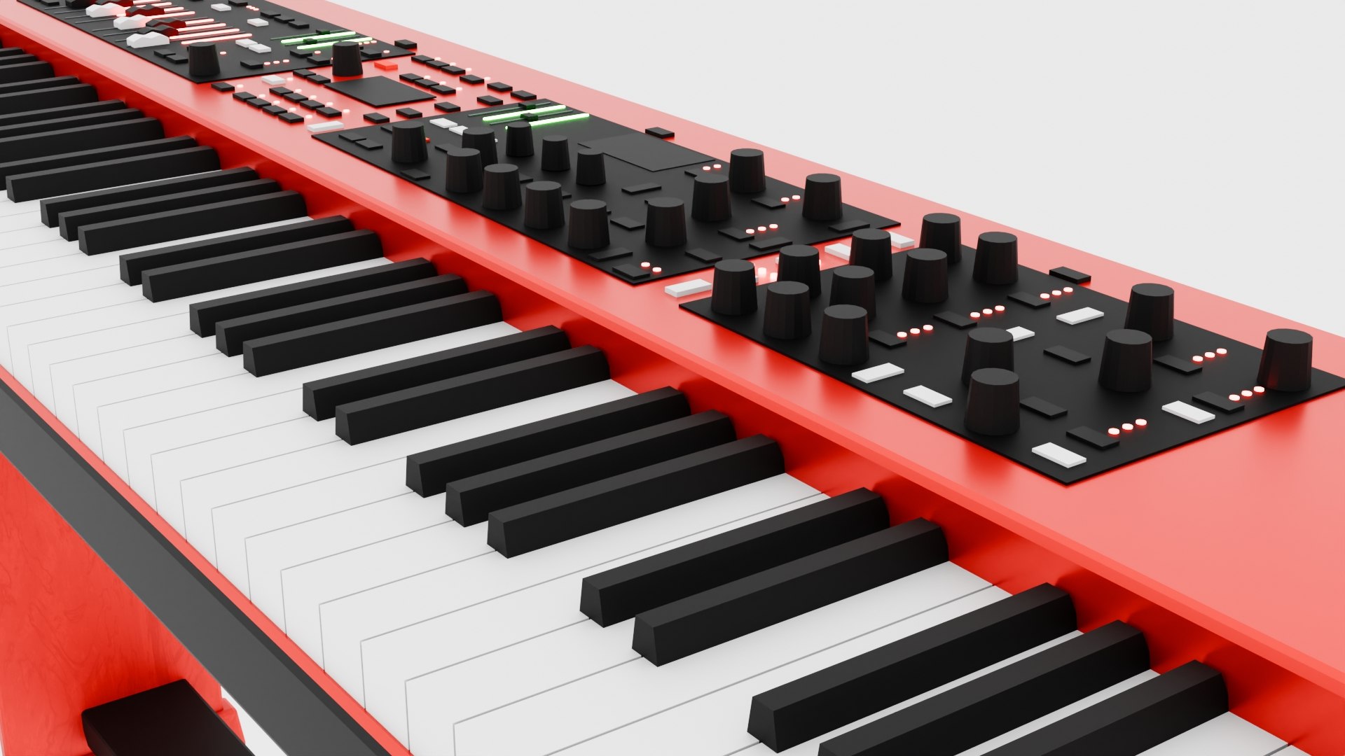 Electric Piano Keyboard Model - TurboSquid 2236886