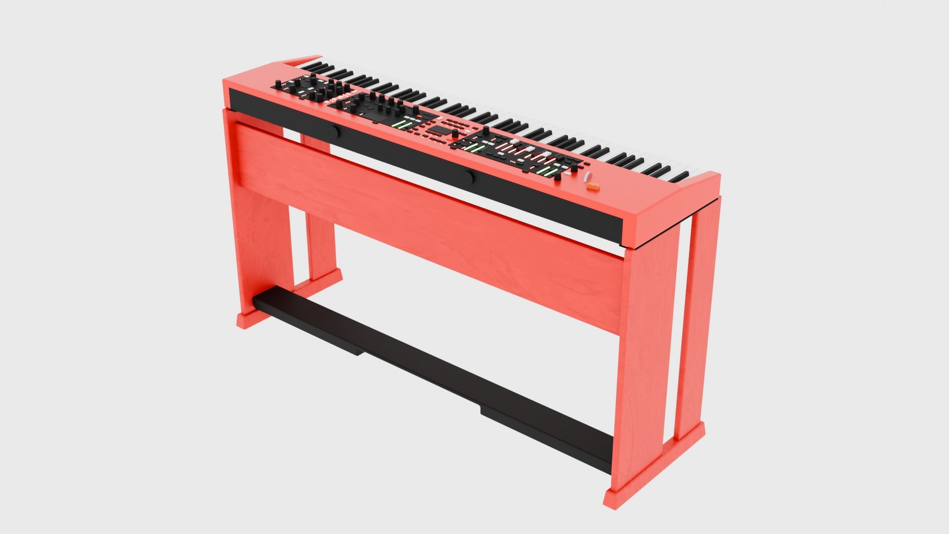 Electric Piano Keyboard Model - TurboSquid 2236886