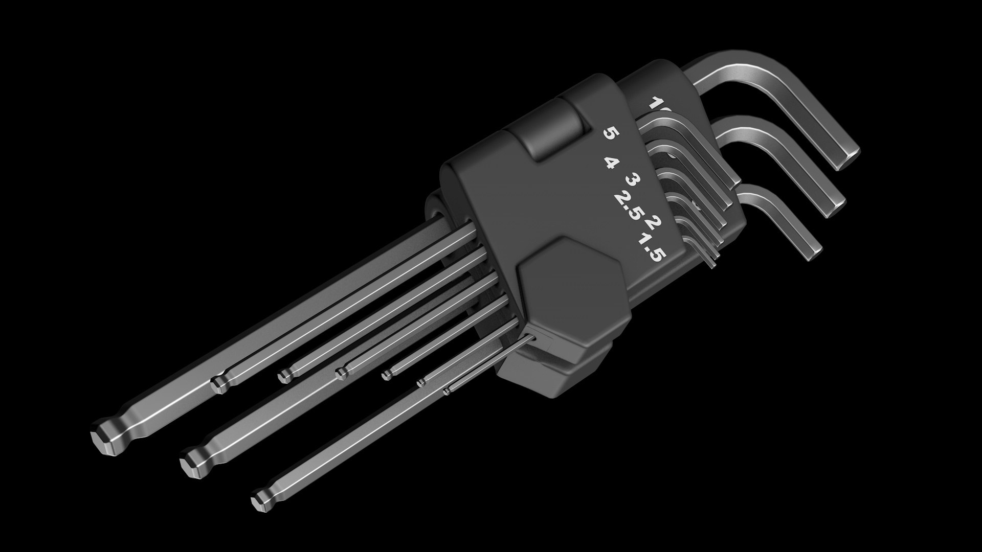 3D Model Allen Keys Hex - TurboSquid 2347681