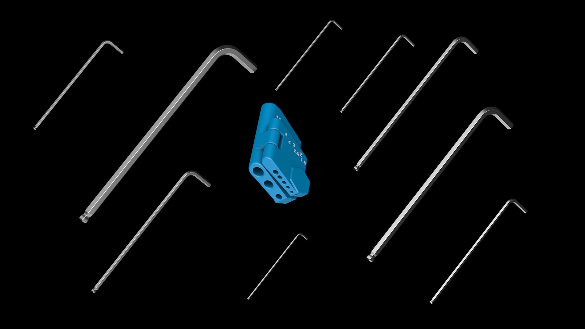 3D Model Allen Keys Hex - TurboSquid 2347681