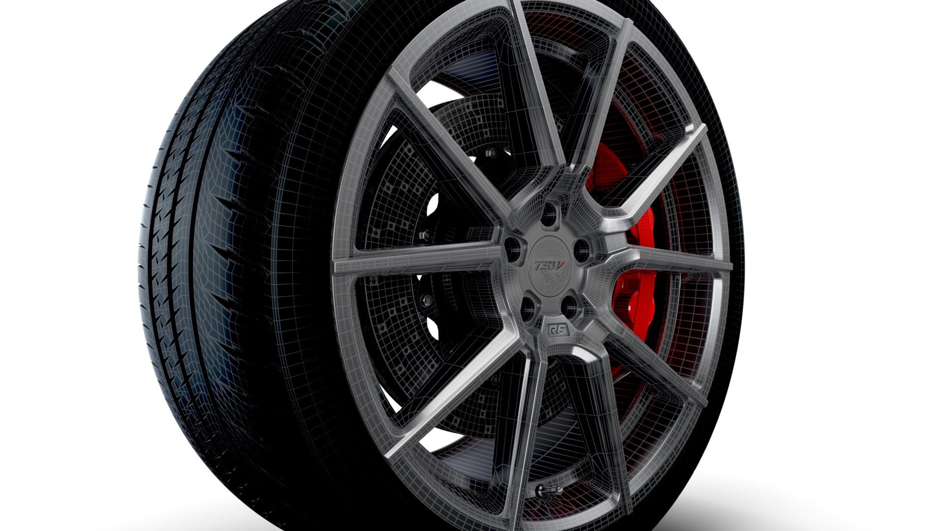 3D TWS Chrono Wheel - TurboSquid 2022209