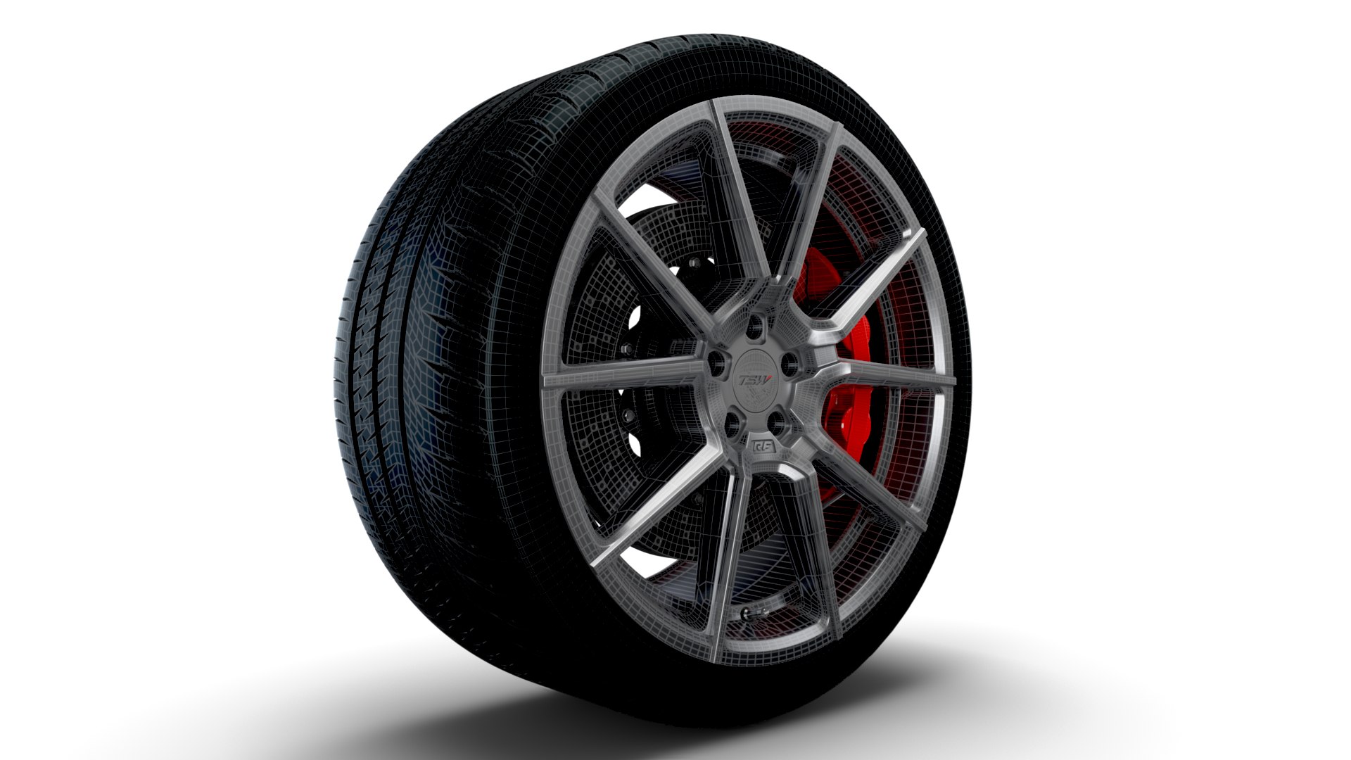 3D TWS Chrono Wheel - TurboSquid 2022209